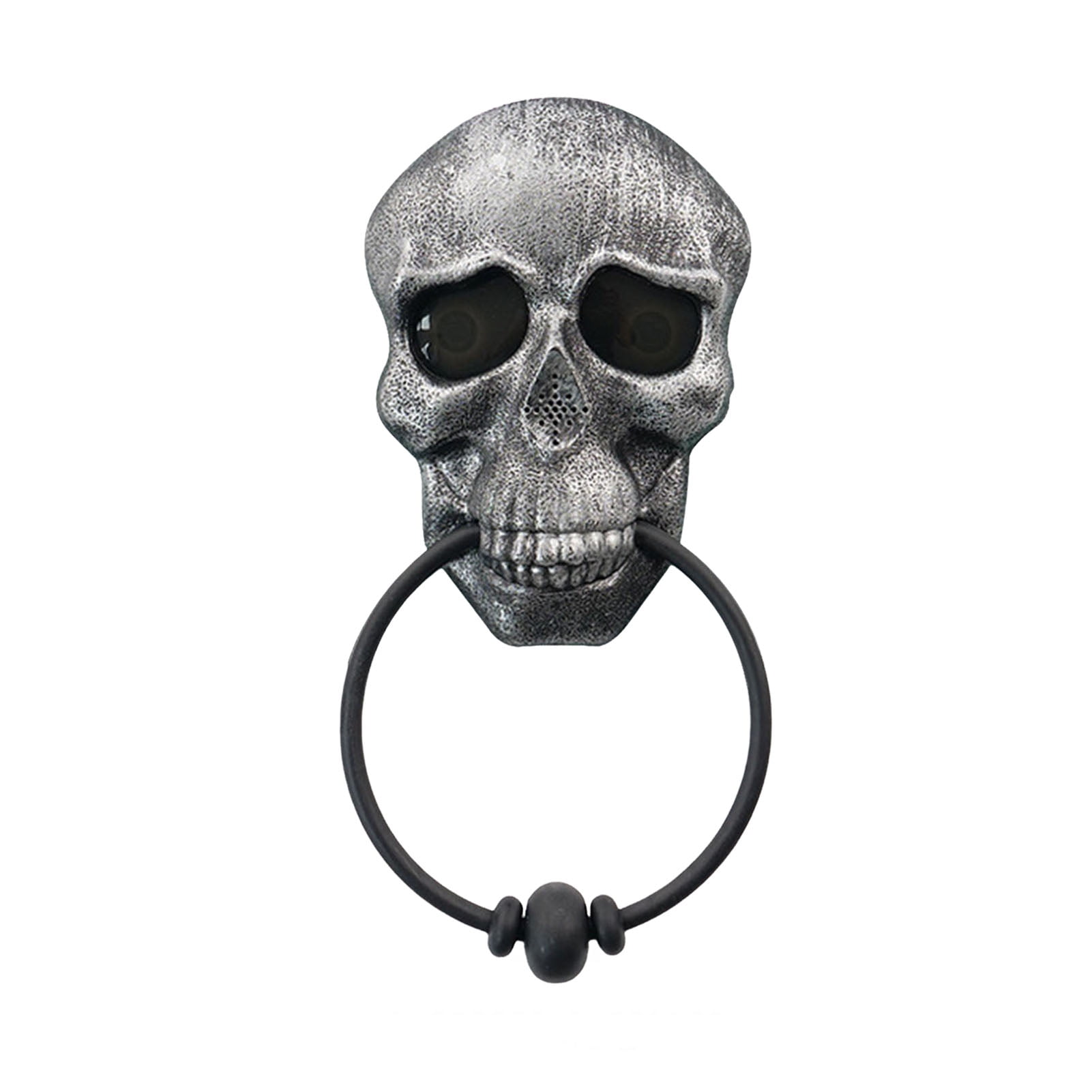 comerut Halloween Skull Doorbell Animated Skeleton Head Door Bell ...