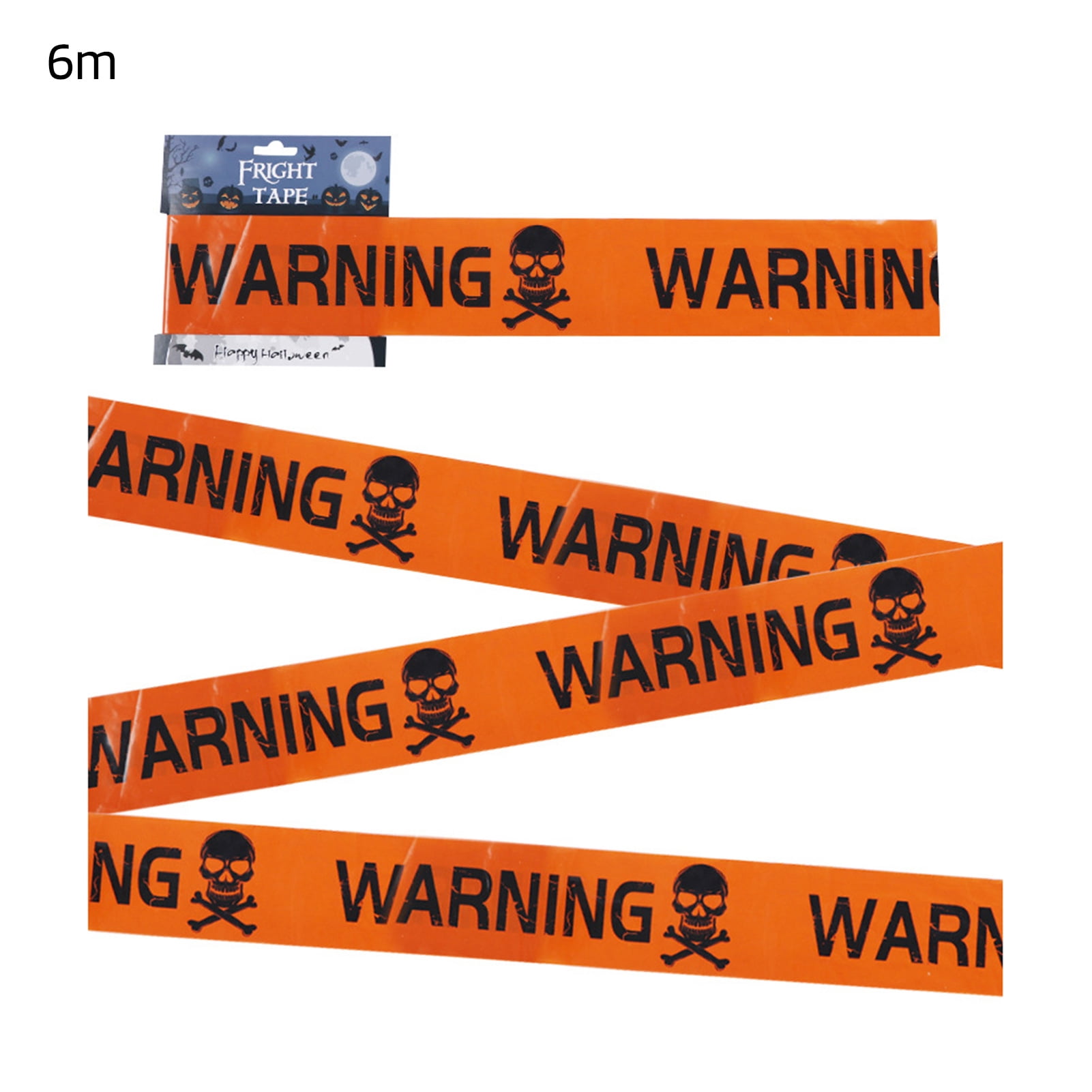 comerut Halloween Warning Tape Plastic Skull Keep Out Danger Ribbon ...