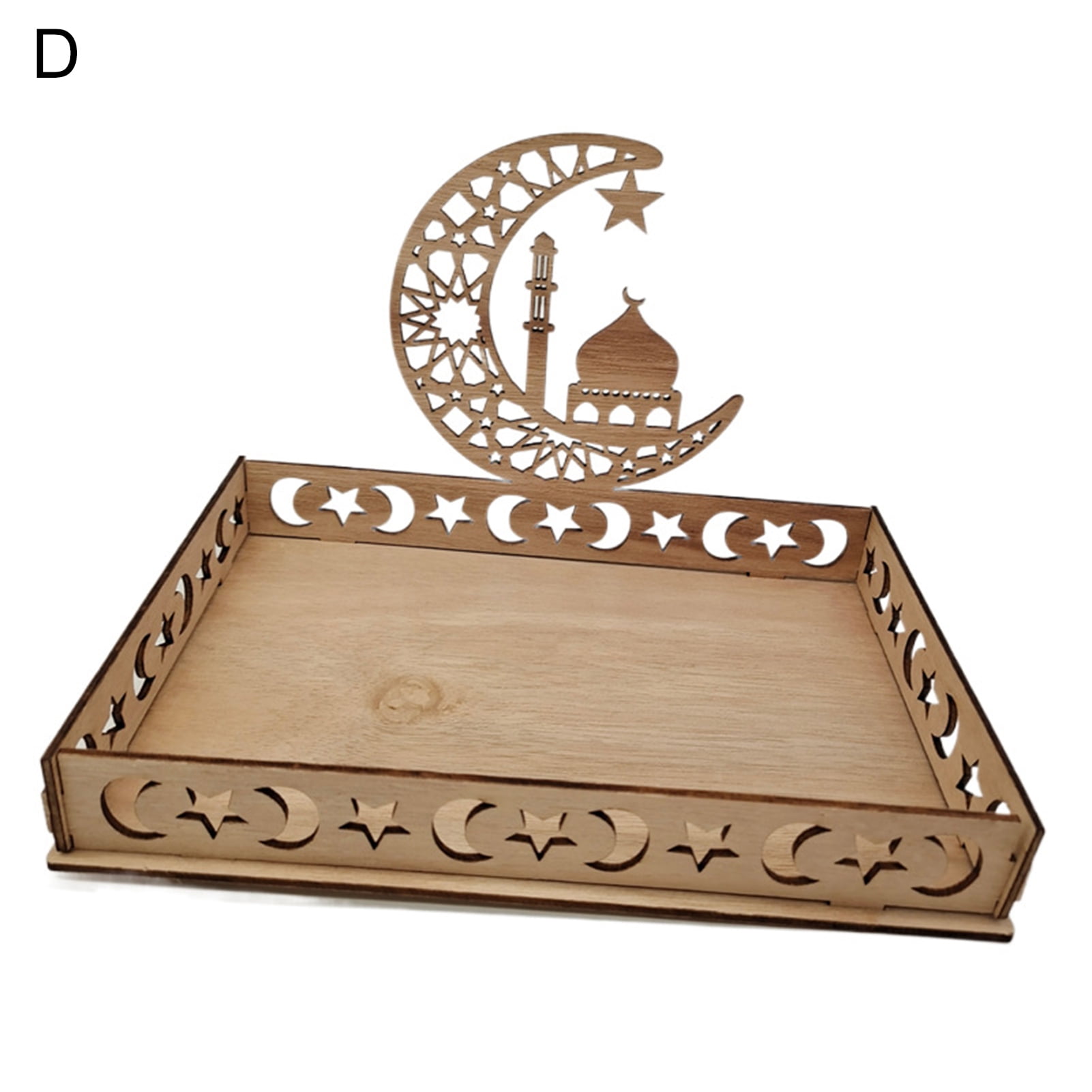 comerut Jewelry Dish Unpainted Moon Design Wood Table Centerpieces ...