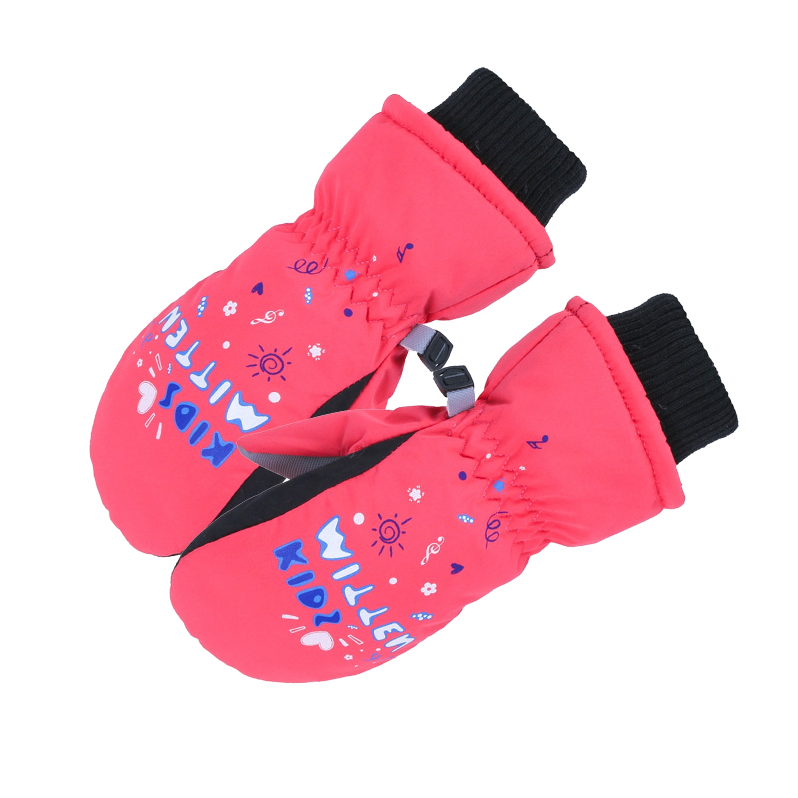 comerut Kids Outdoor Waterproof Warm Mittens Boys Girls Windproof Non ...