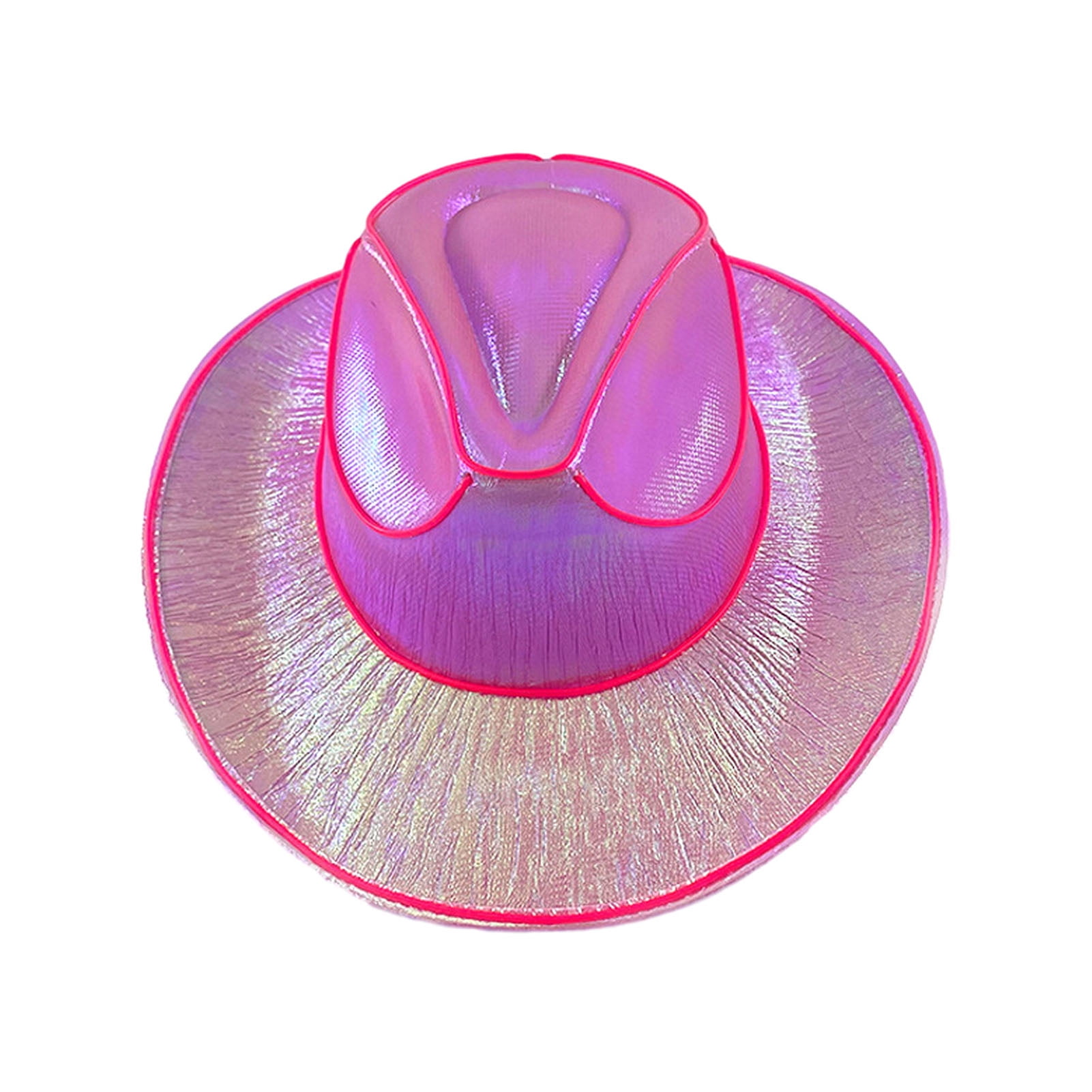 comerut Light Up Cowgirl Hat Wireless Neon Western LED Cowboy Cap ...