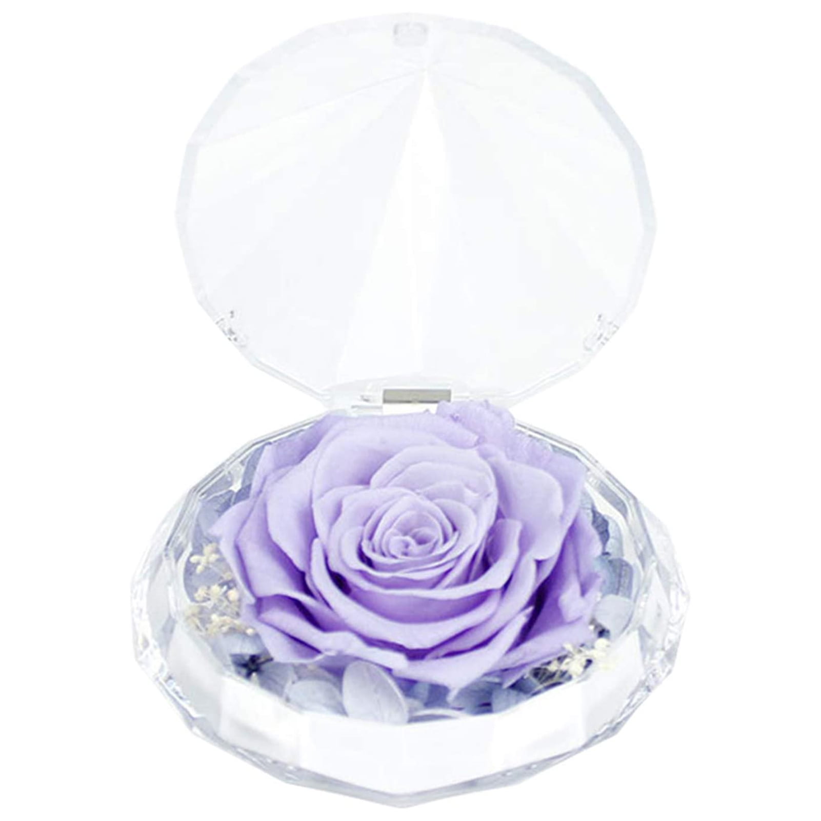 comerut Rose Preserved Box Handmade Openable Portable Eternal Preserved ...