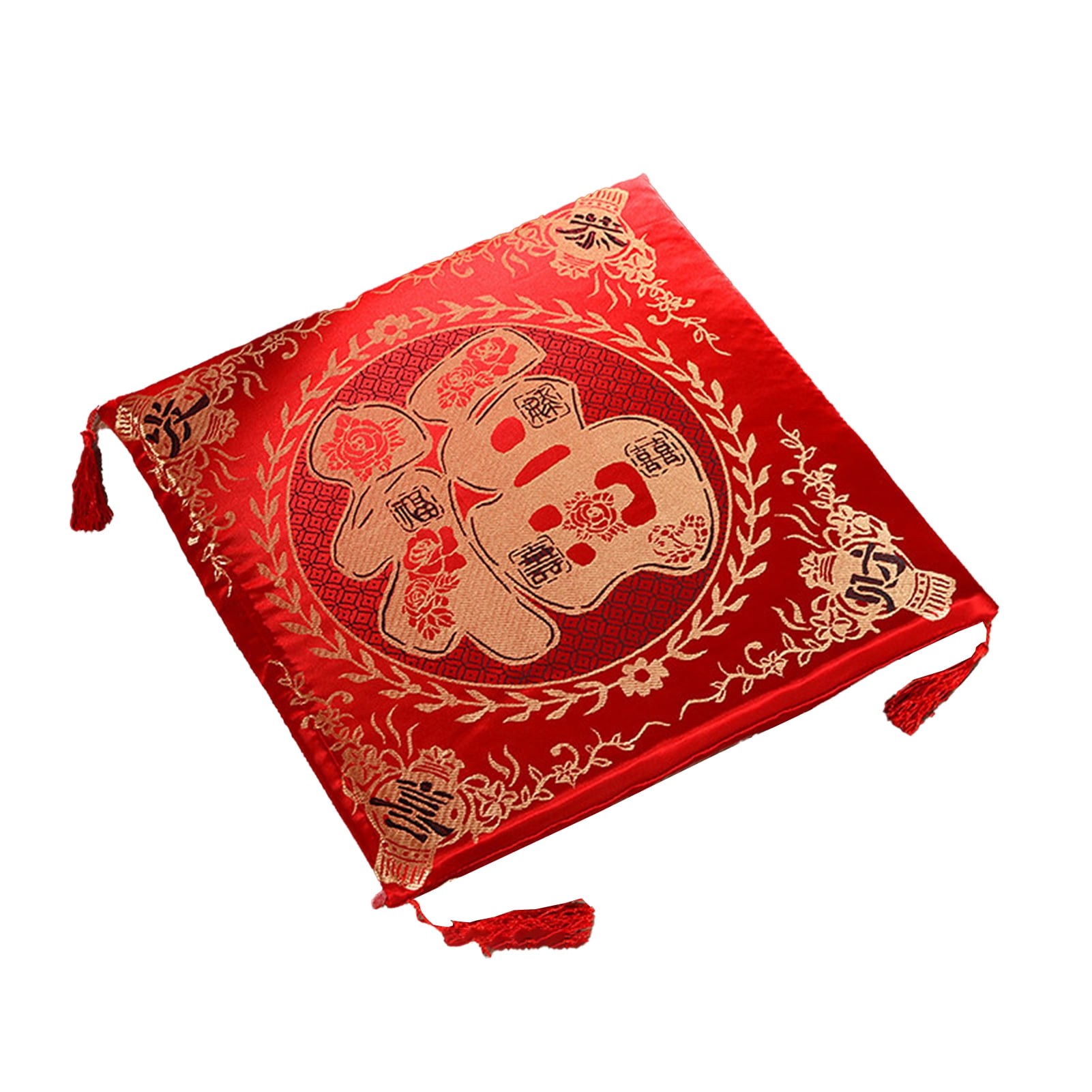 comerut Seat Cushion Washable Tassel Design Chinese Style Embroidered ...