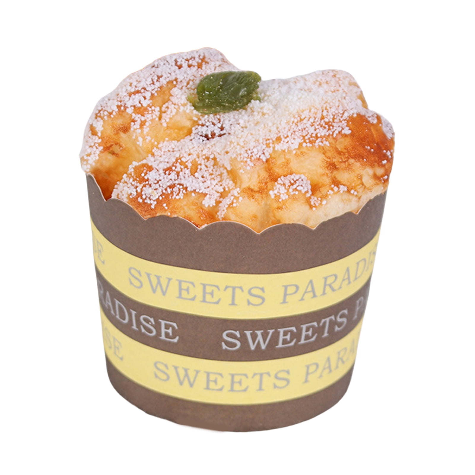 comerut Simulation Cupcake Realistic Looking Waterproof Faux Leather ...