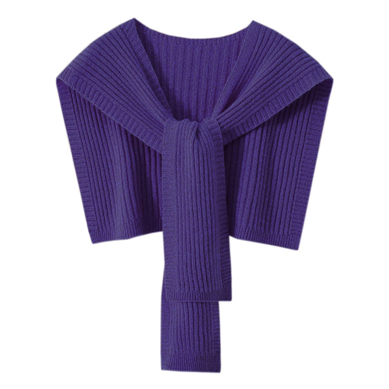 comerut Women Fall Winter Shawl Knitted Solid Color Cozy Soft Warm Lace ...