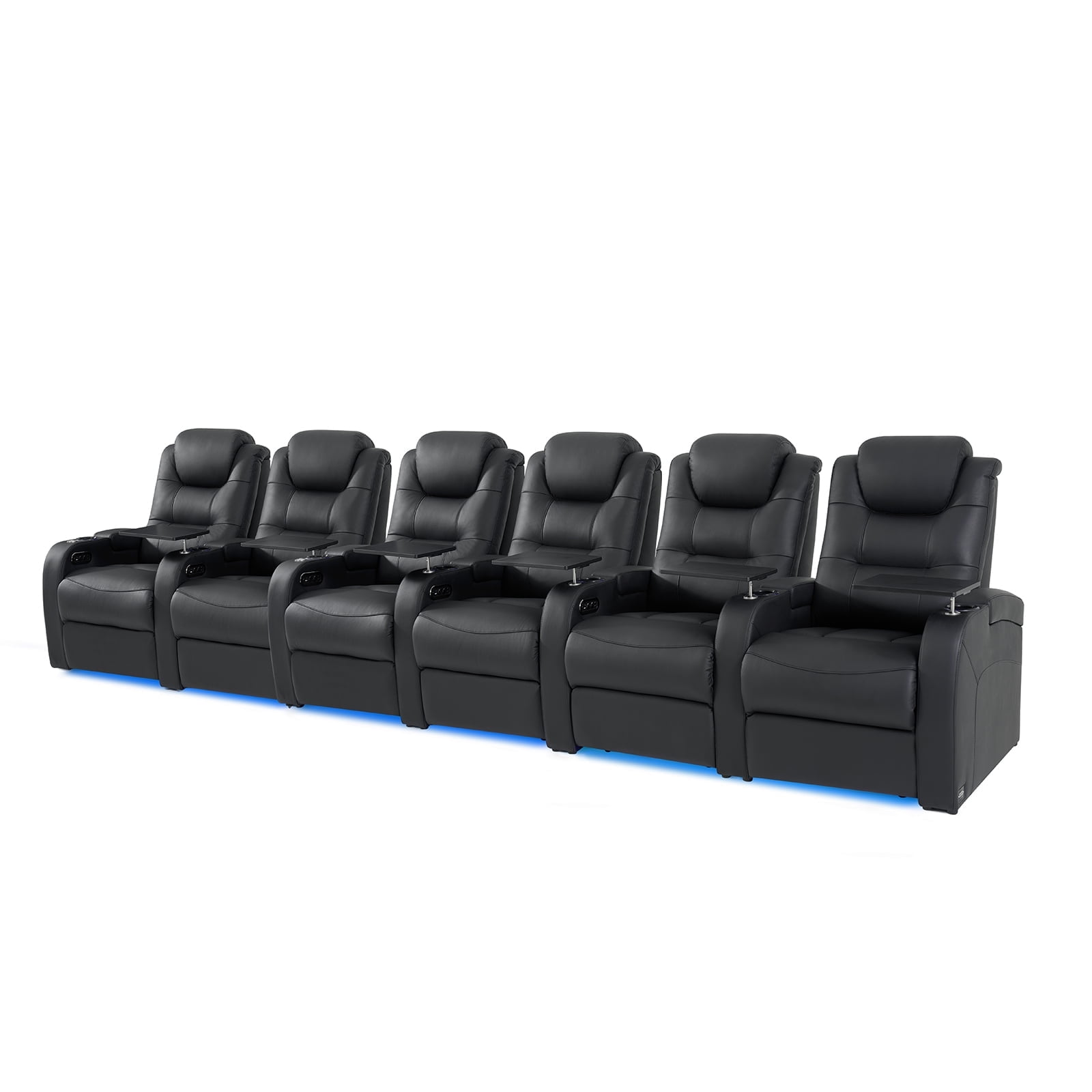 comfiroom Home Theater Seating Seats Simple Style Top Grain Nappa ...