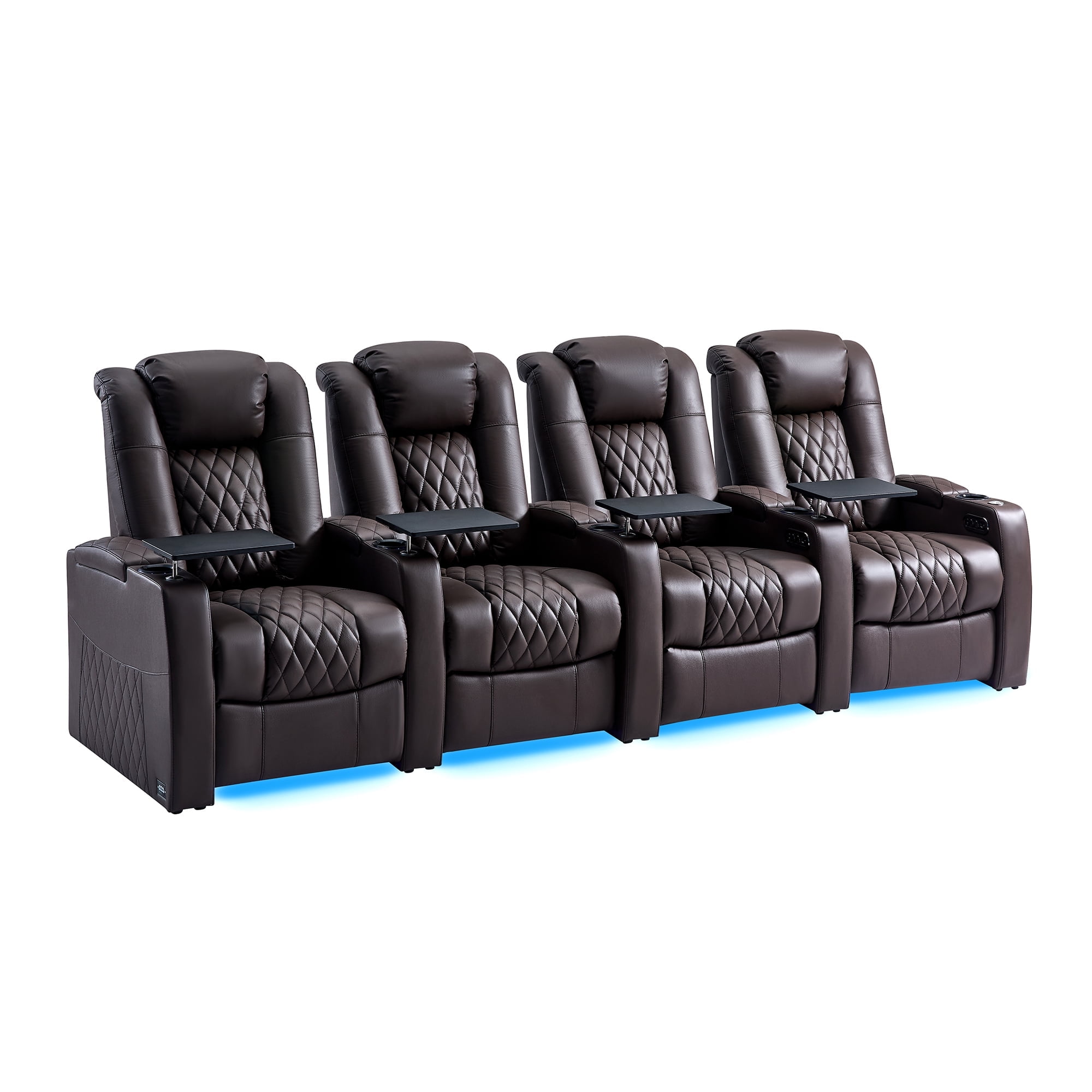 comfiroom Top Grain Leather Home Theater Seating Seats, Classic Series ...