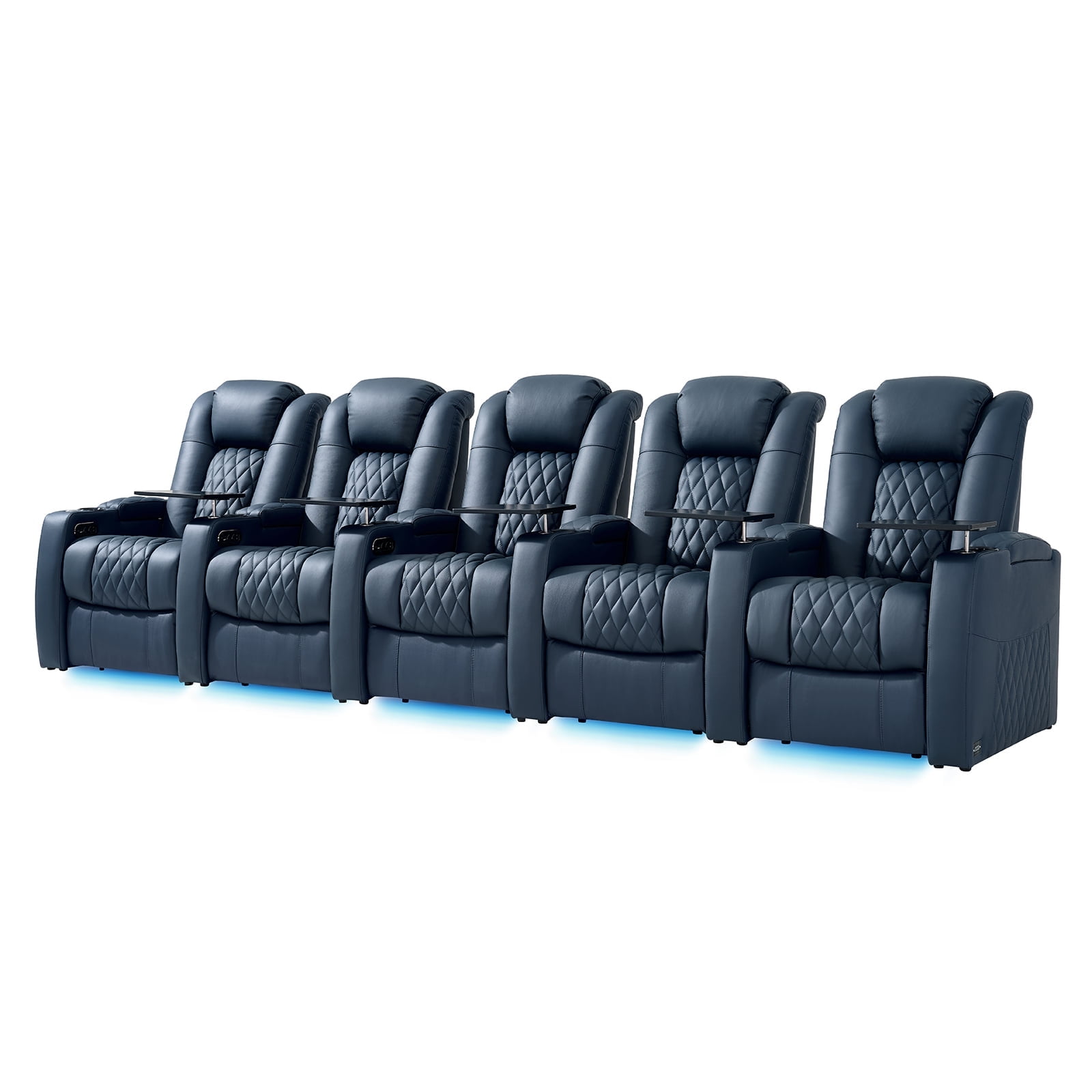 comfiroom Top Grain Leather Home Theater Seating Seats, Classic Series ...