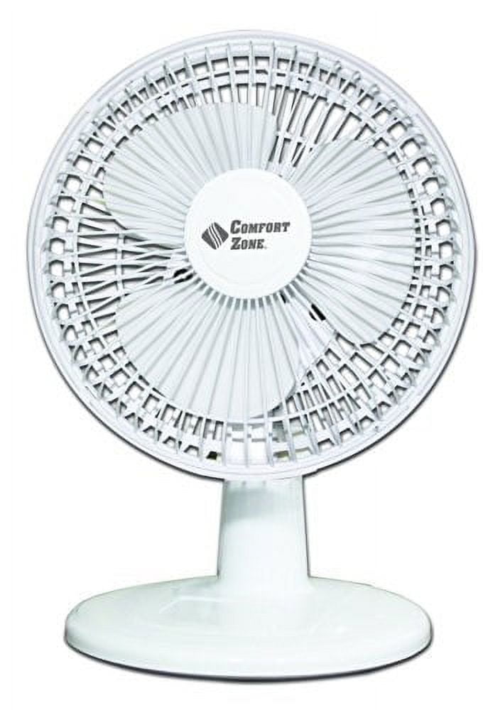 Comfort Zone 2-Speed Portable 6 Blade Desktop Fans - Walmart.com