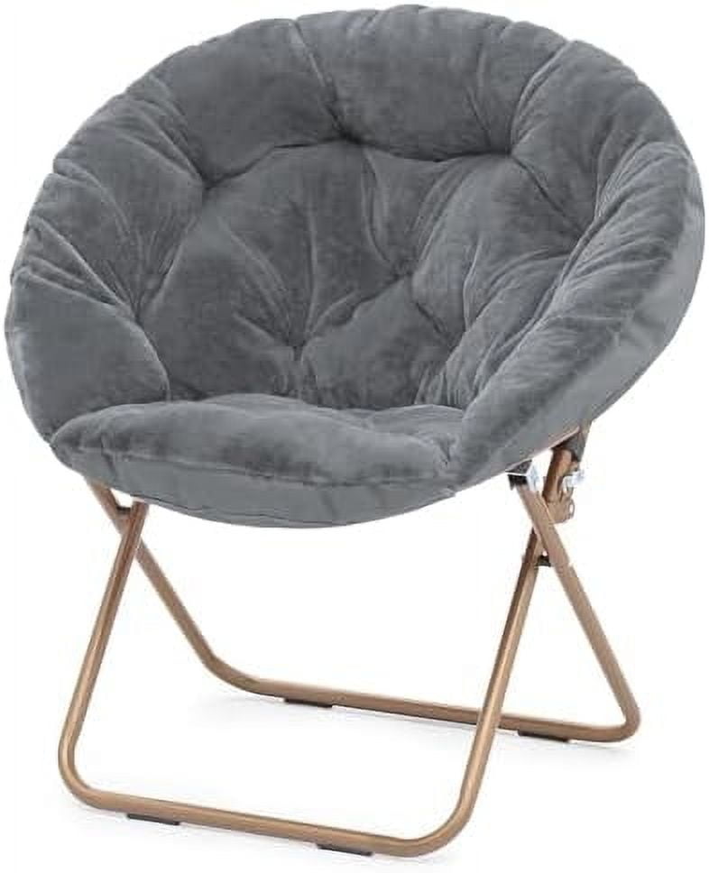 comfy saucer chair folding cozy chair for bed room living room accent ...