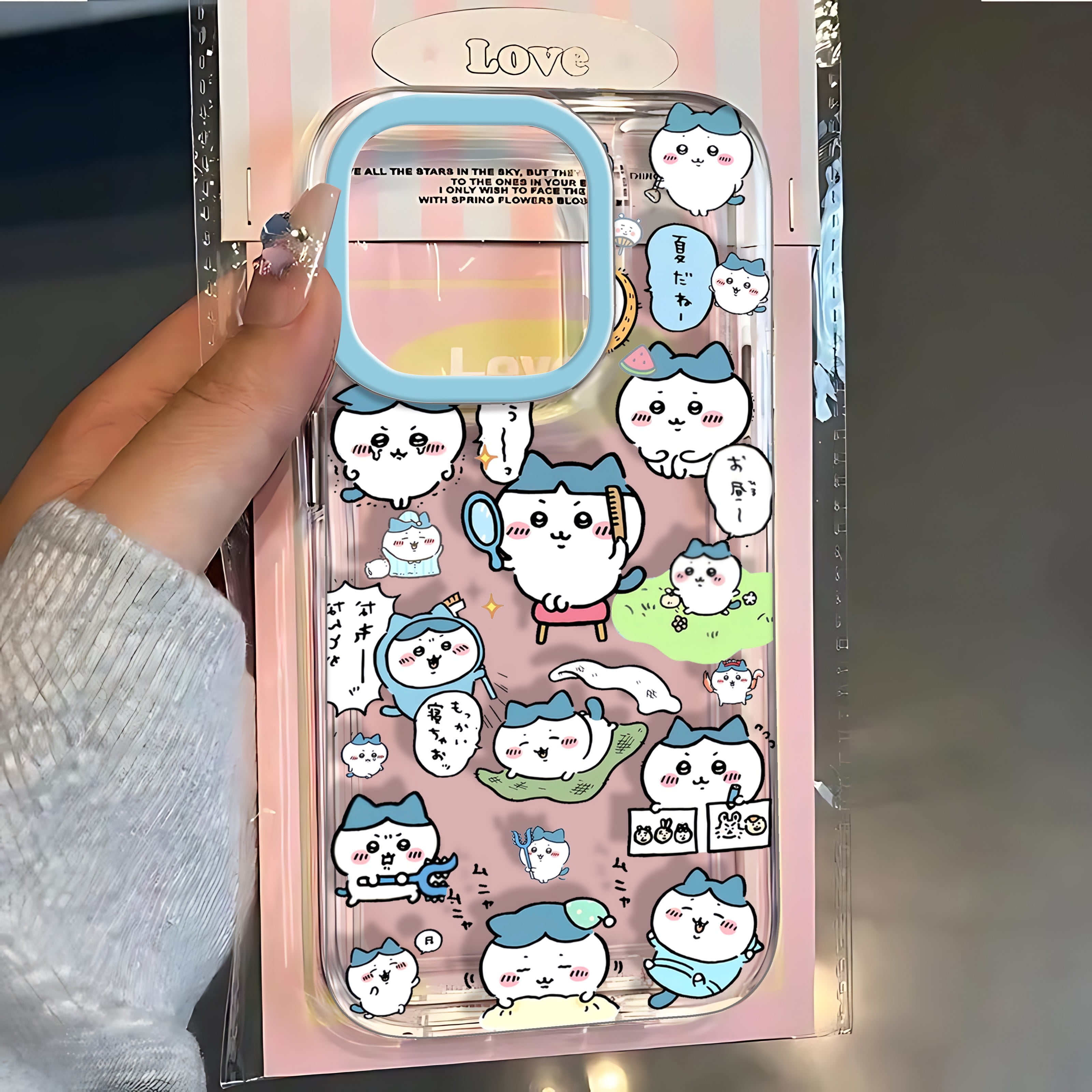 comics Cute Chiikawas Clear Space Phone Case For iPhone 11 12 13 14 15 ...