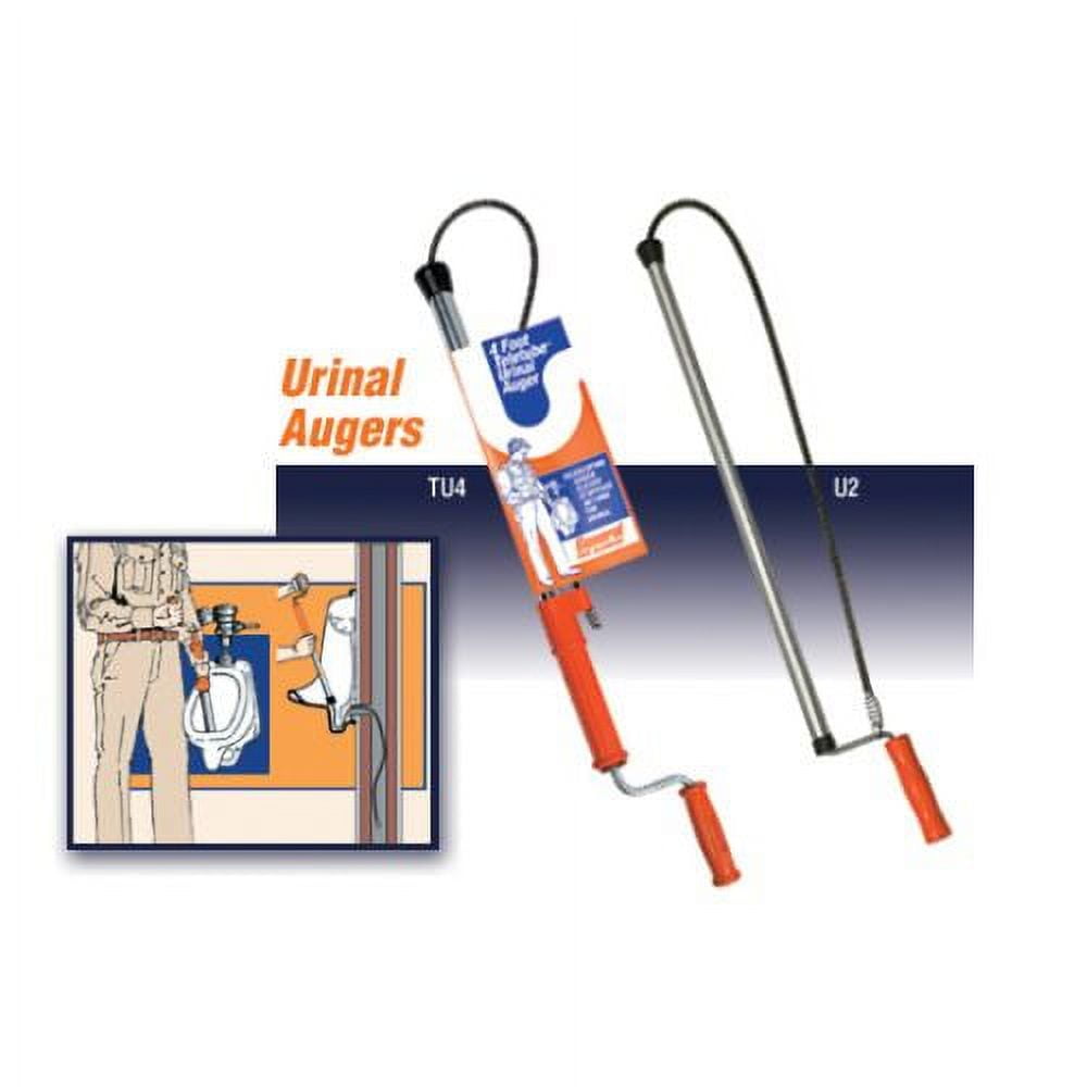 General Wire Spring TU4 Corkscrew Head Urinal Auger - Walmart.com