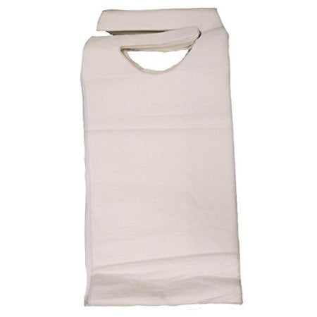 (Set of 100) Disposable Adult Tie-Back Poly Bibs Protect Clothes from ...