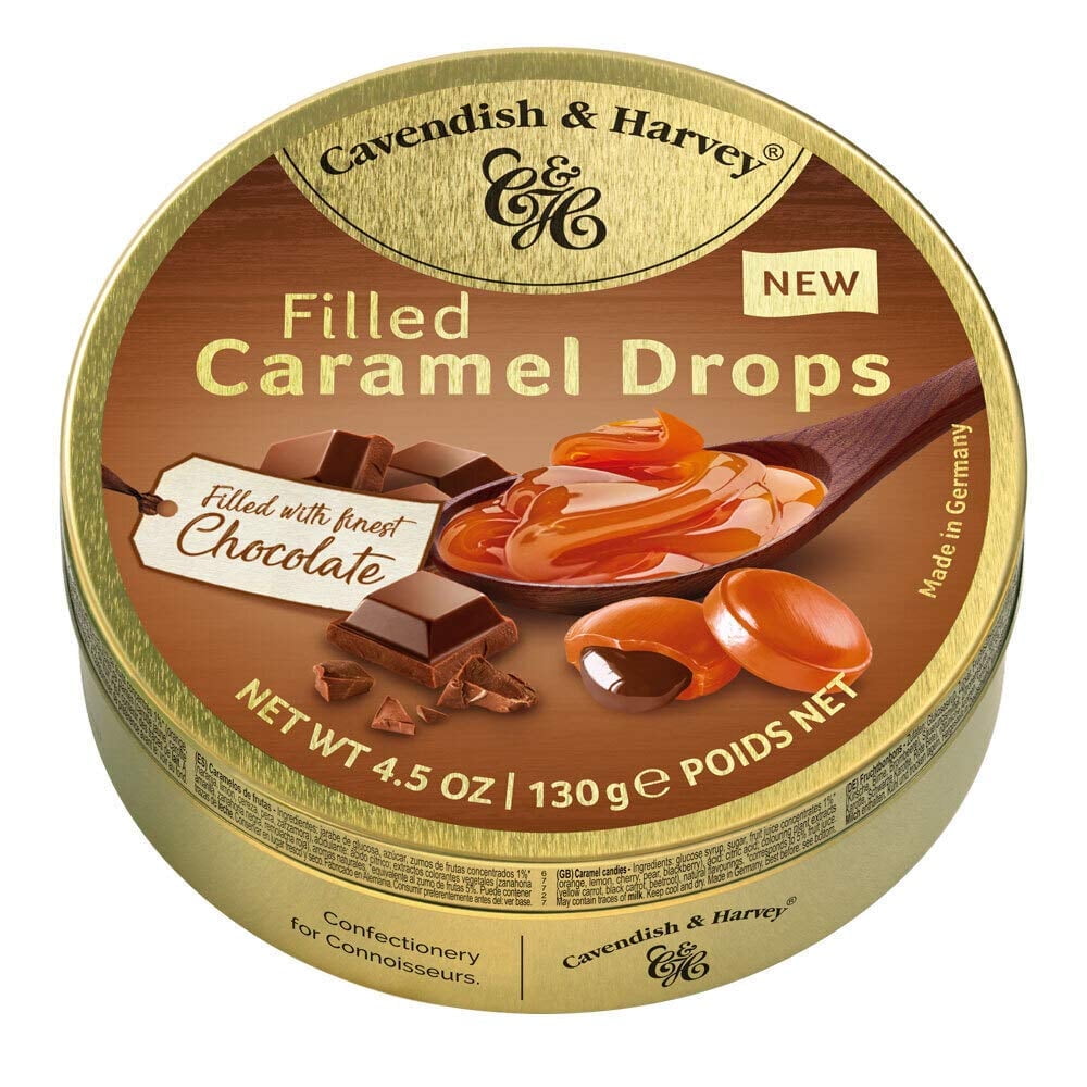 Cavendish & Harvey Filled Caramel Drops with Be ian Chocolate 130g ...