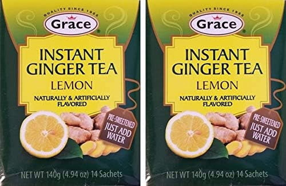 GRACE INSTANT GINGER TEA LEMON 2PK (28 SACHETS) - Walmart.com