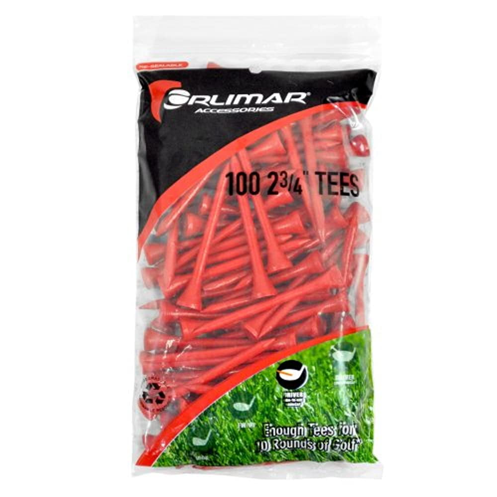 Orlimar Red Golf Tees 2 3/4-Inch (100-Pack) - Walmart.com