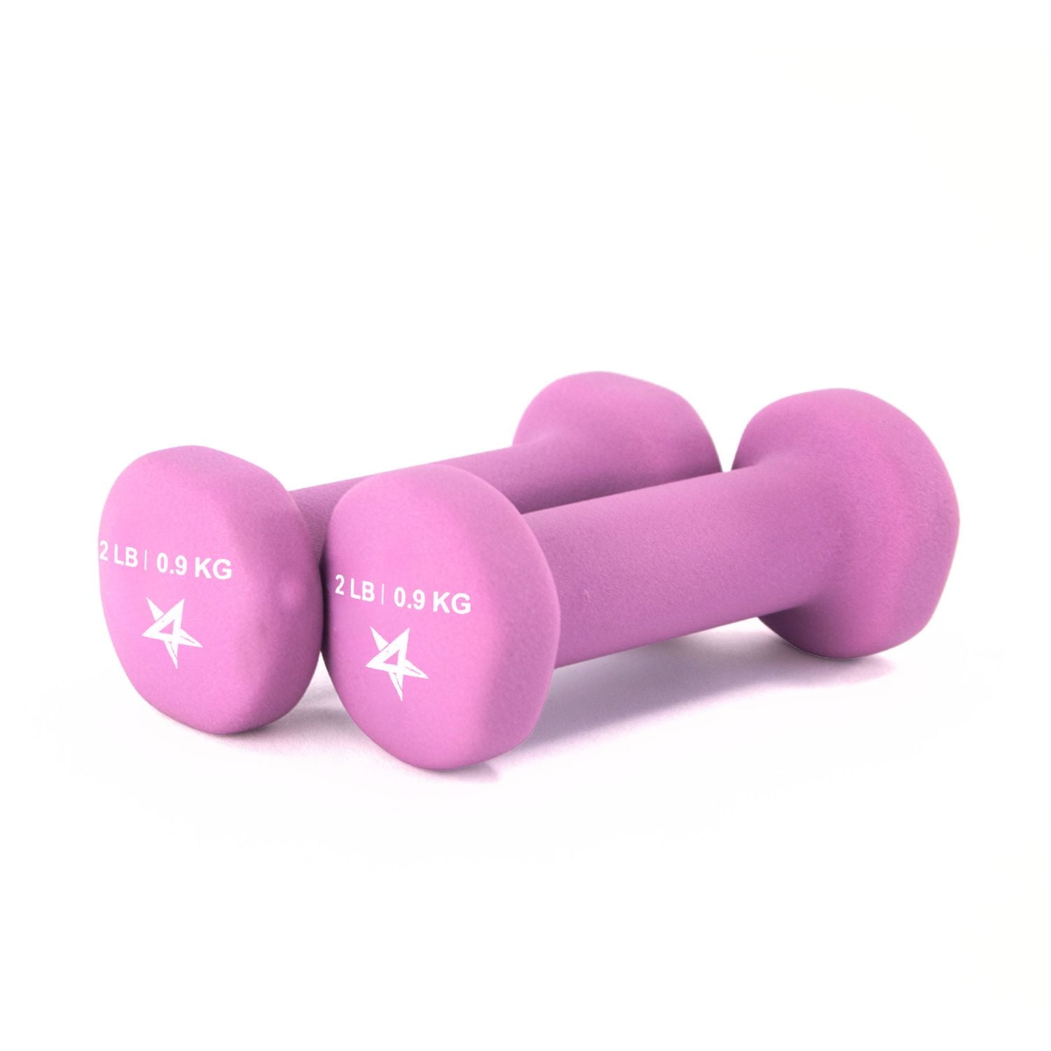 Yes4All 2LBS Set of 2 Neoprene Coated Dumbbells, Pair of Hand Weights for Women, Various Weight ...