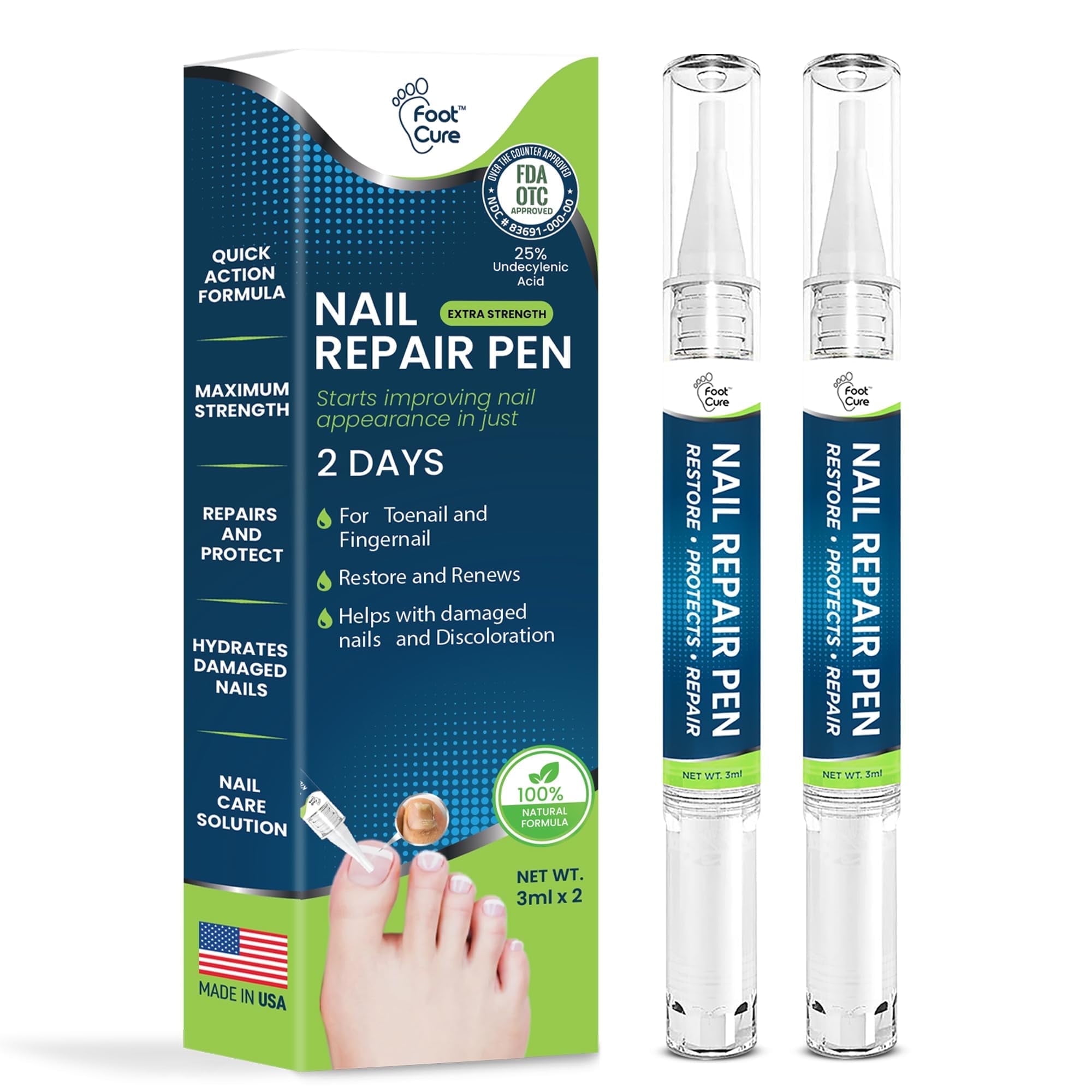 Toenail Fungus Treatment Extra Strength – 25% Undecylenic Acid Nail ...