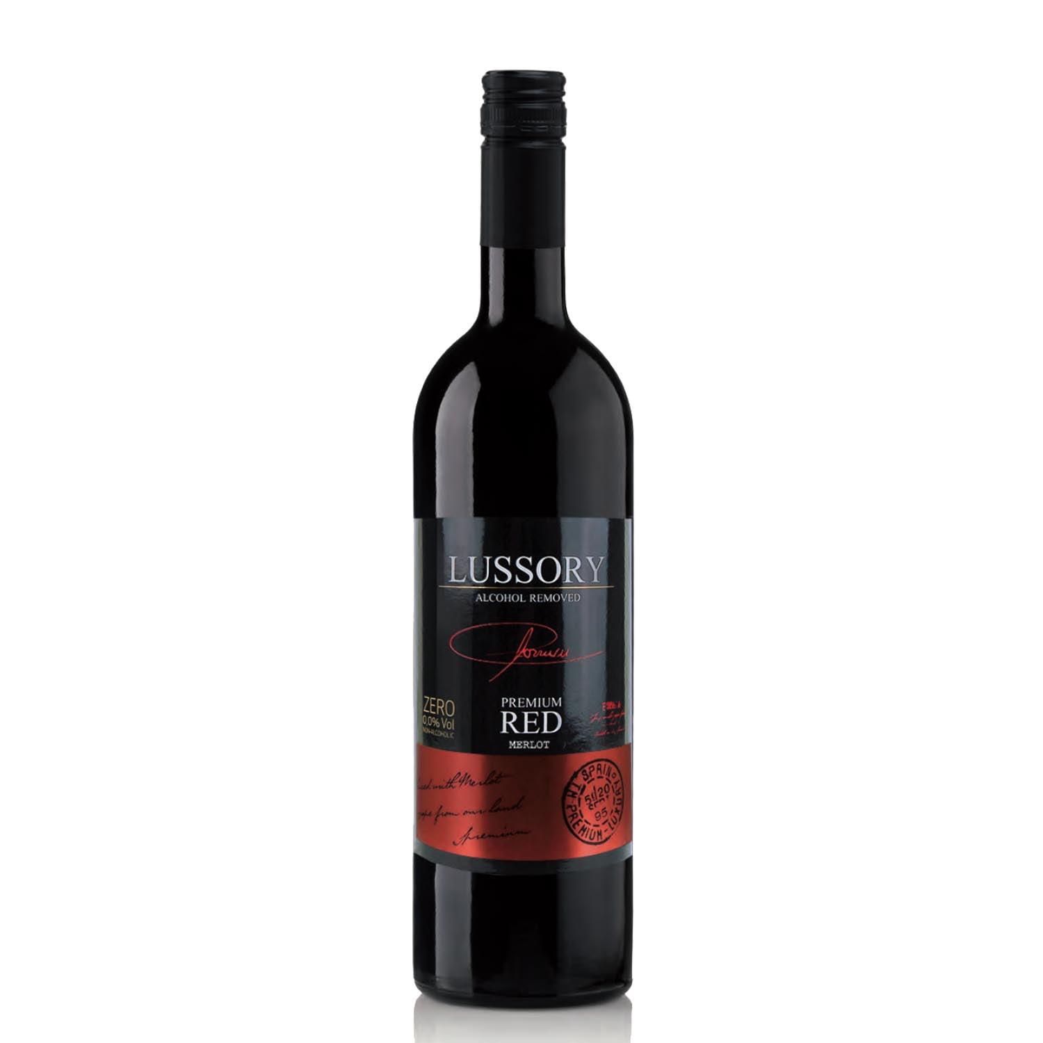 Lussory Premium Merlot Alcohol Removed 0.0% Dealcoholized Red Non ...
