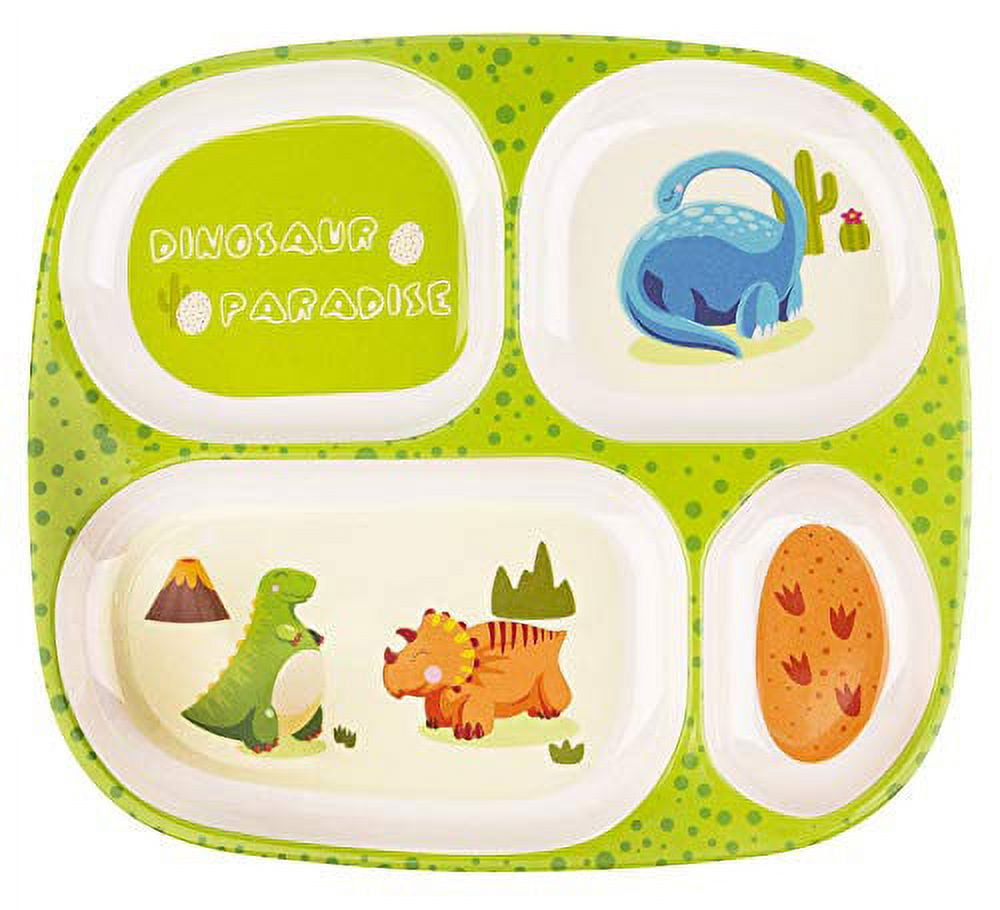 Kid Plate Set, Baby Dinnerware for Child Toddlers Feeding Divided Plate ...