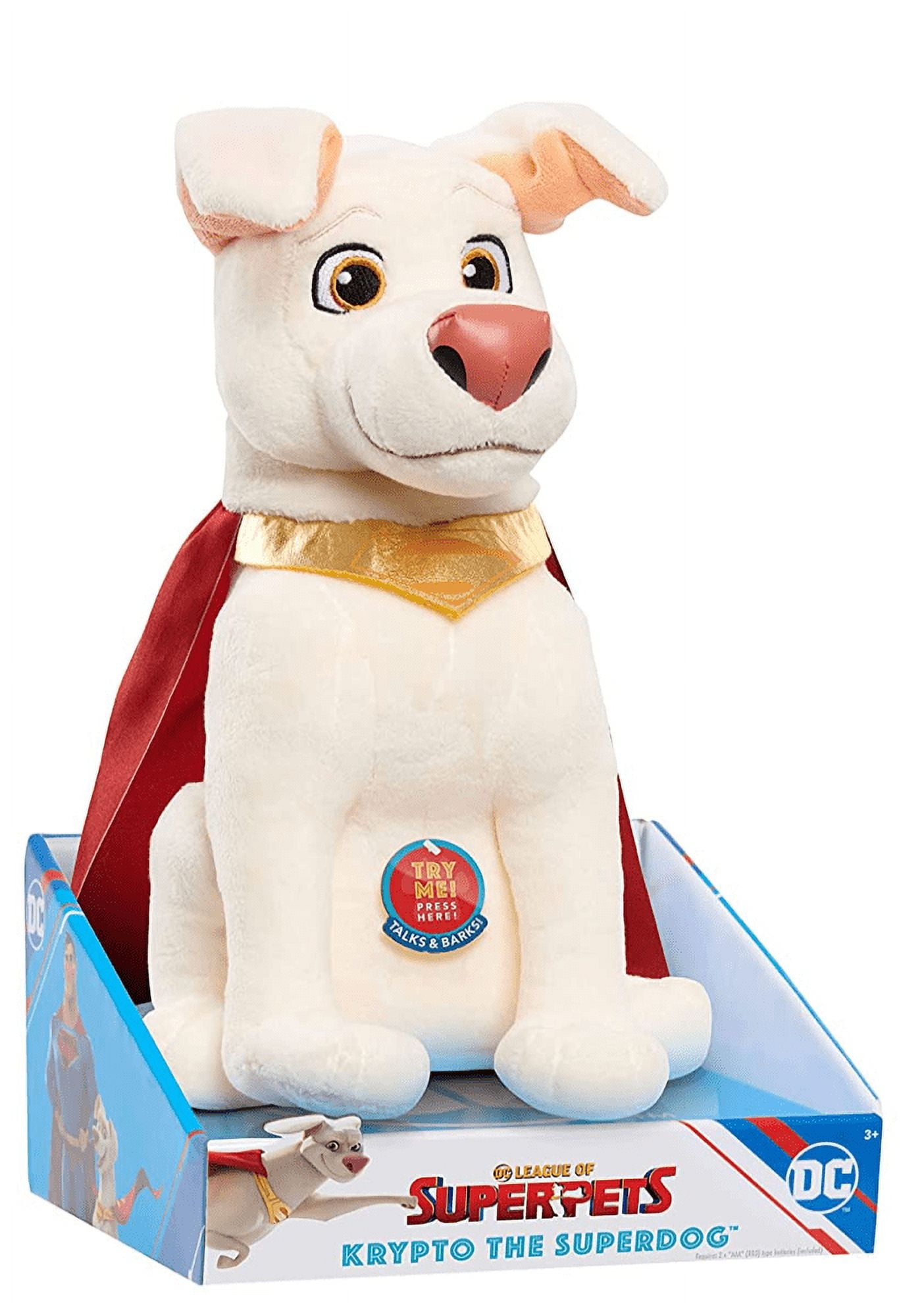 Just Play DC Super Pets KRYPTO The Superdog 10.5 inch Interactive Plush ...