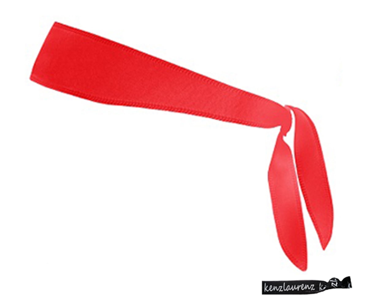 Kenz Laurenz Tie Back Headband Moisture Wicking Athletic Sports Head ...