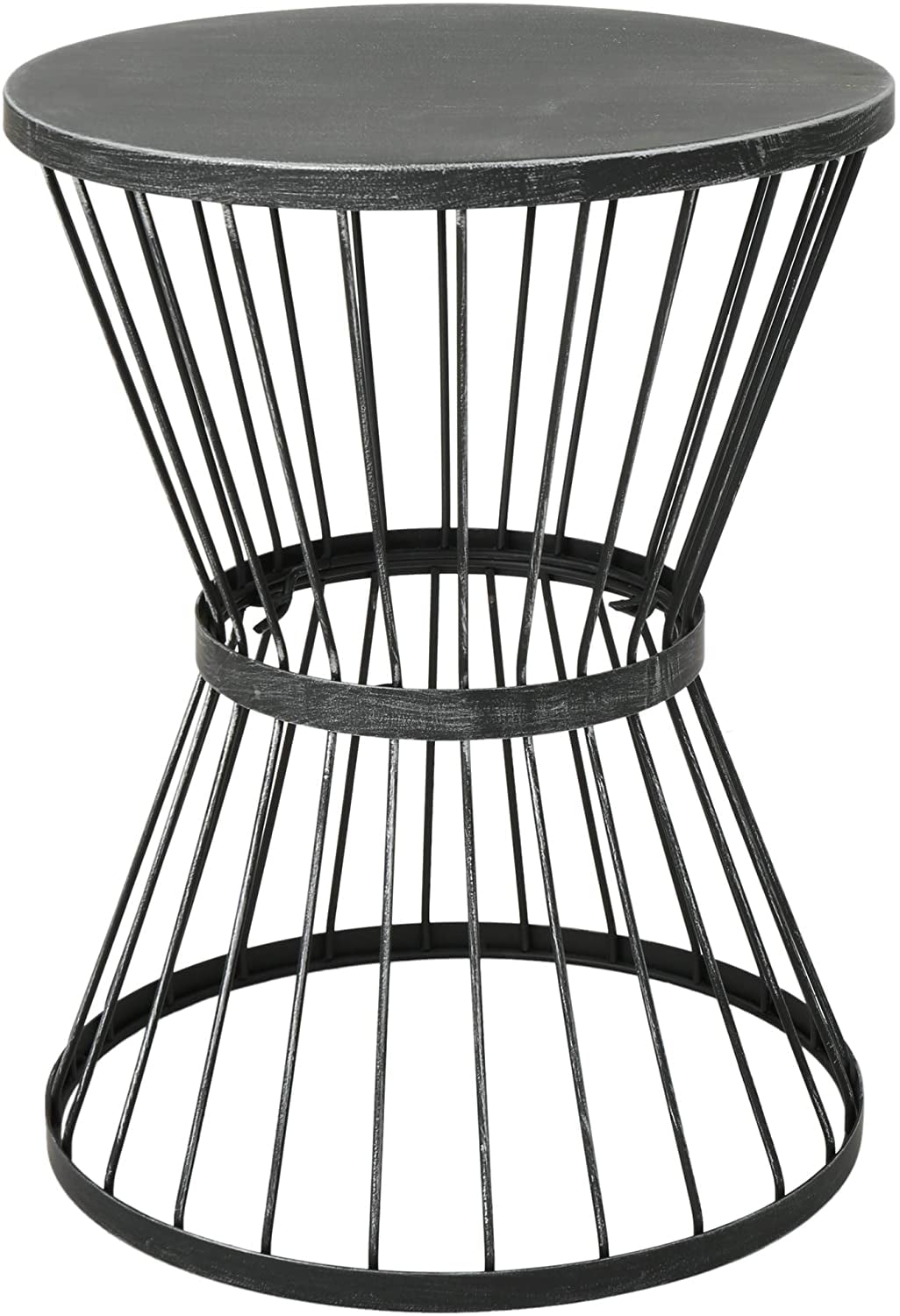 Christopher Knight Home Lassen Outdoor 16" Iron Side Table, Matte Black ...