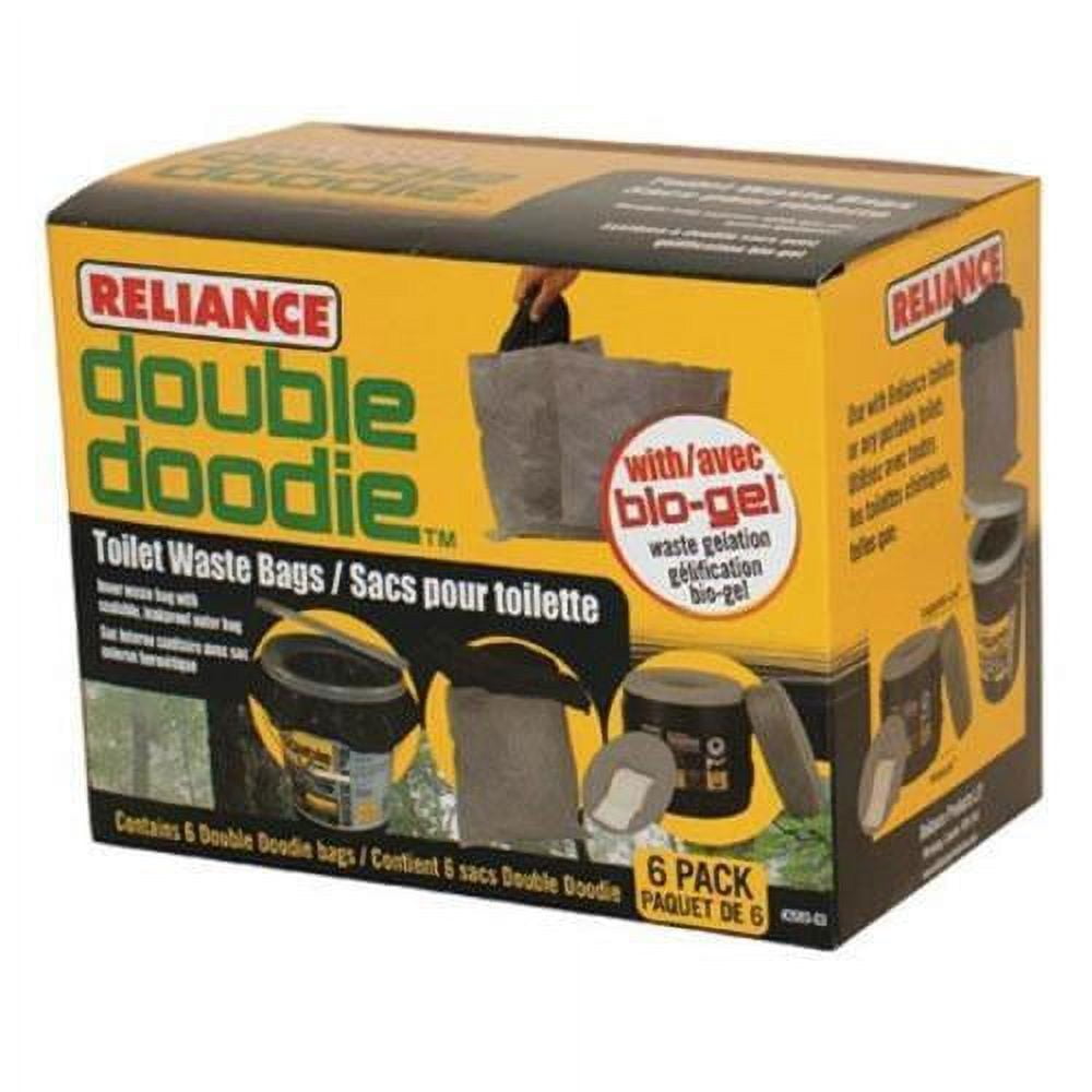 RELIANCE Double Doodie Toilet Bags with Bio-Gel Brown - Walmart.com