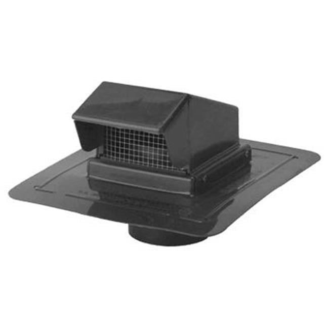 CONSTRUCTION METALS INC Plastic Roof Cap with Stem 4 In. Black PRCS4BL ...