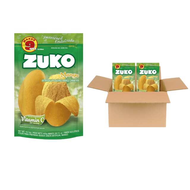 Zuko Mango Instant Powder Drink, 14.1 oz, Pack of 2 - Walmart.com