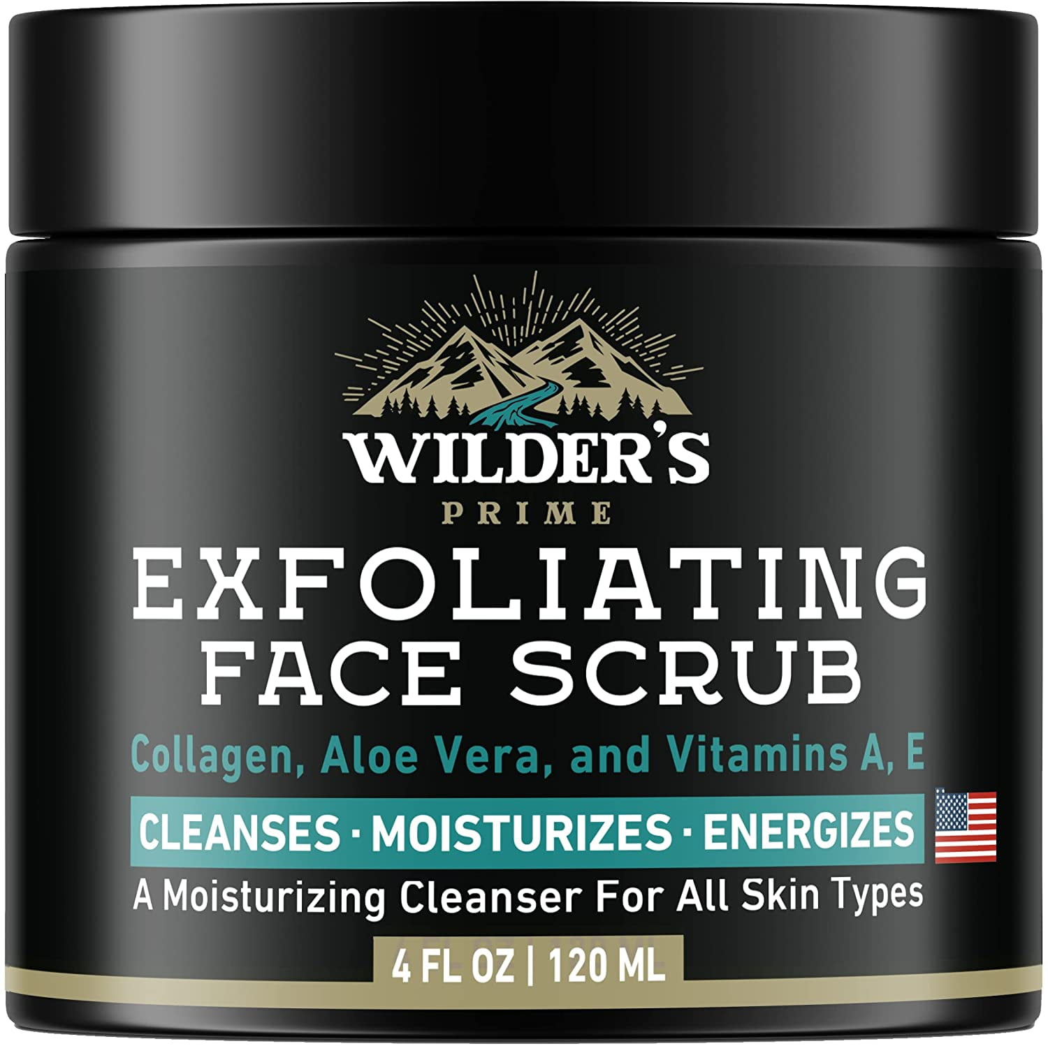 Wilder's Prime Face & Beard Exfoliate Scrub with Collagen, Aloe Vera ...