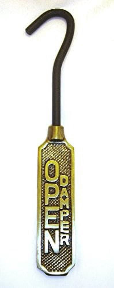 Metal Fireplace Damper Pull with Solid Brass Handle - Walmart.com