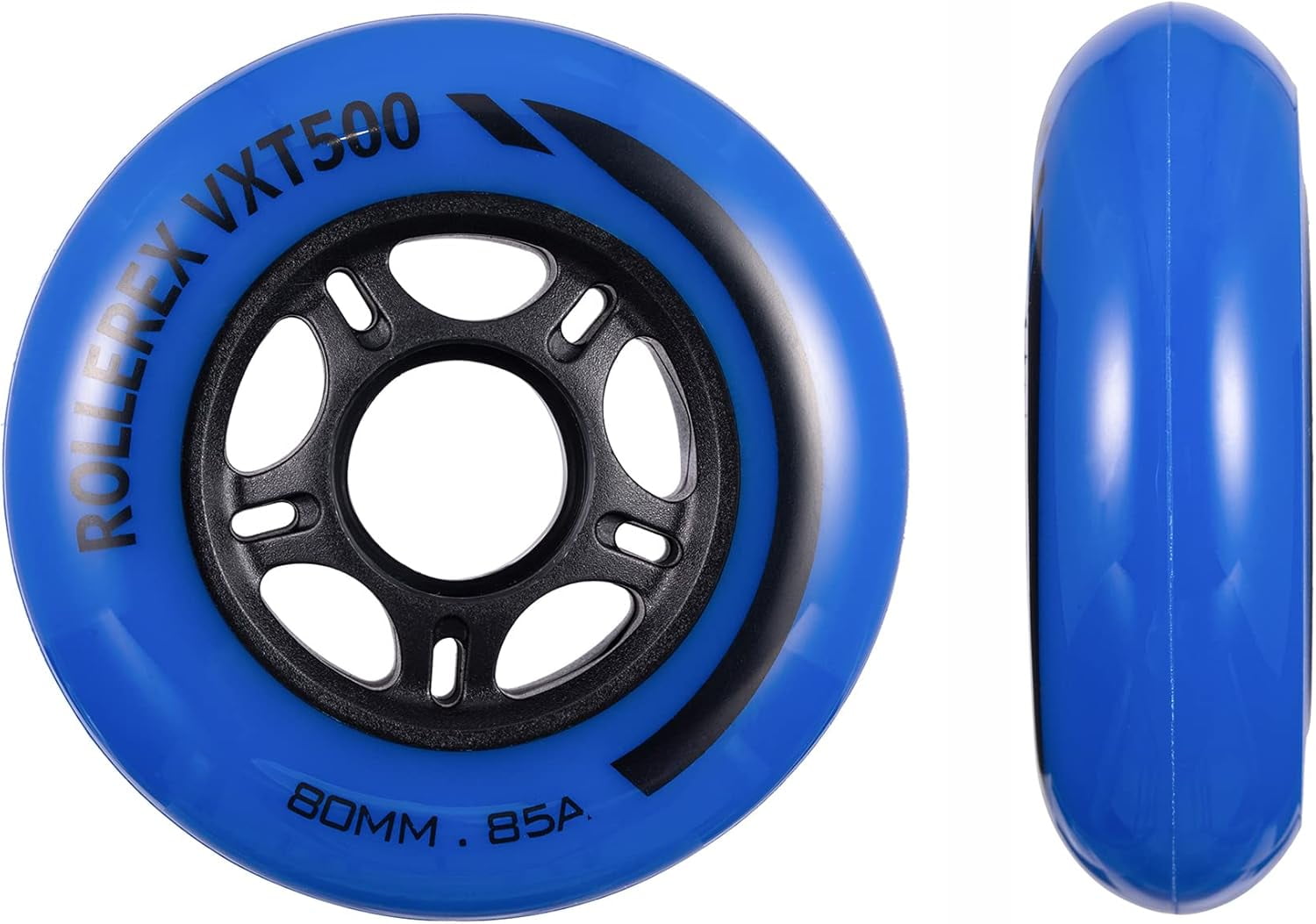 Rollerex VXT500 Inline Skate/Rollerblade Wheels (2-Pack w/ Bearings ...