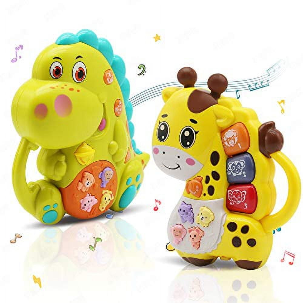 INTEGEAR 2 Pack Baby Musical Toys, Educational Light Up Toy with Sound ...