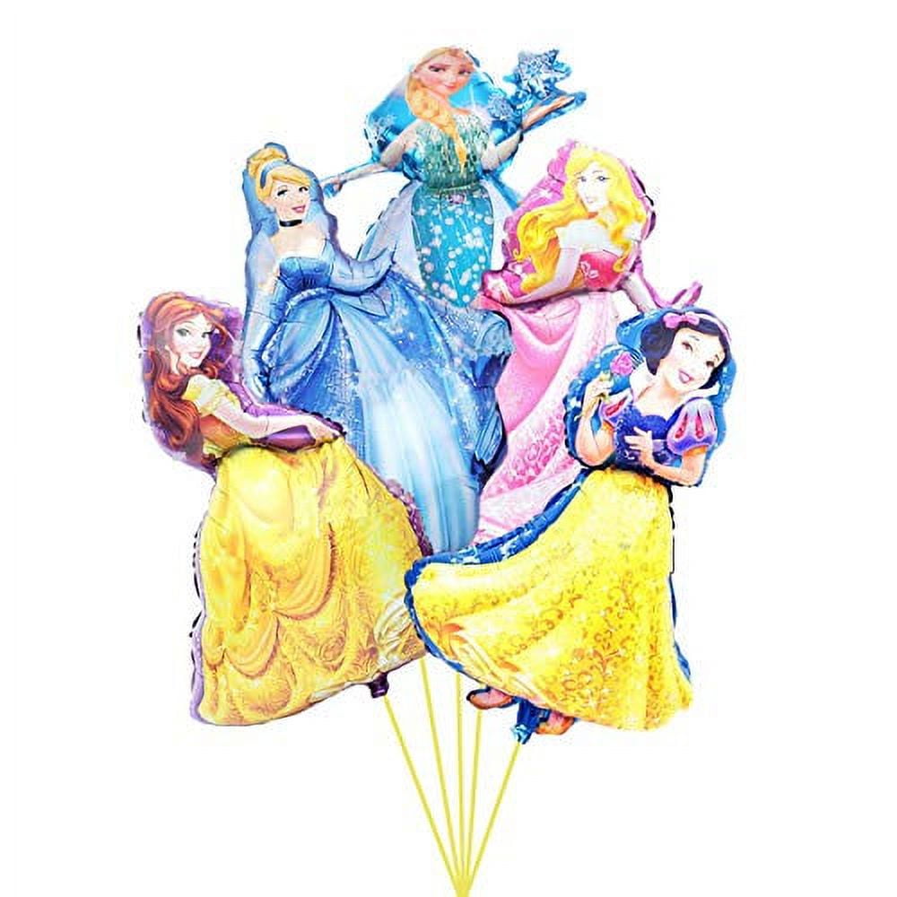 5 pcs Disney Princess balloons, disney-themed party supplies, Kids ...