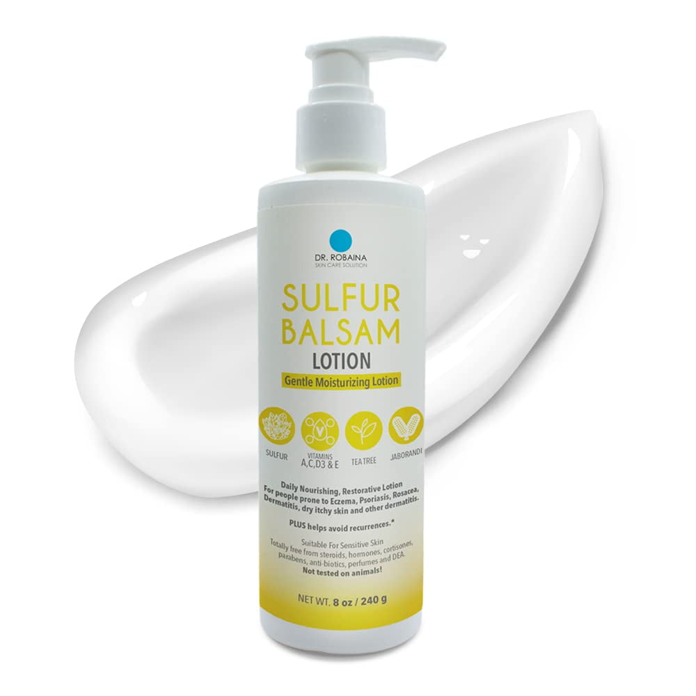 Dr. Robaina Sulfur Balsam - Shea Butter & Tea Tree Lotion, 8 oz ...