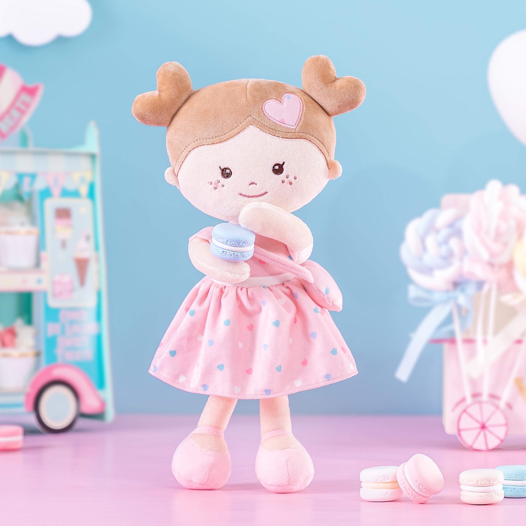 First Baby Doll Plush Rag Doll Soft Baby Dolls Girls Sleeping Cuddle ...