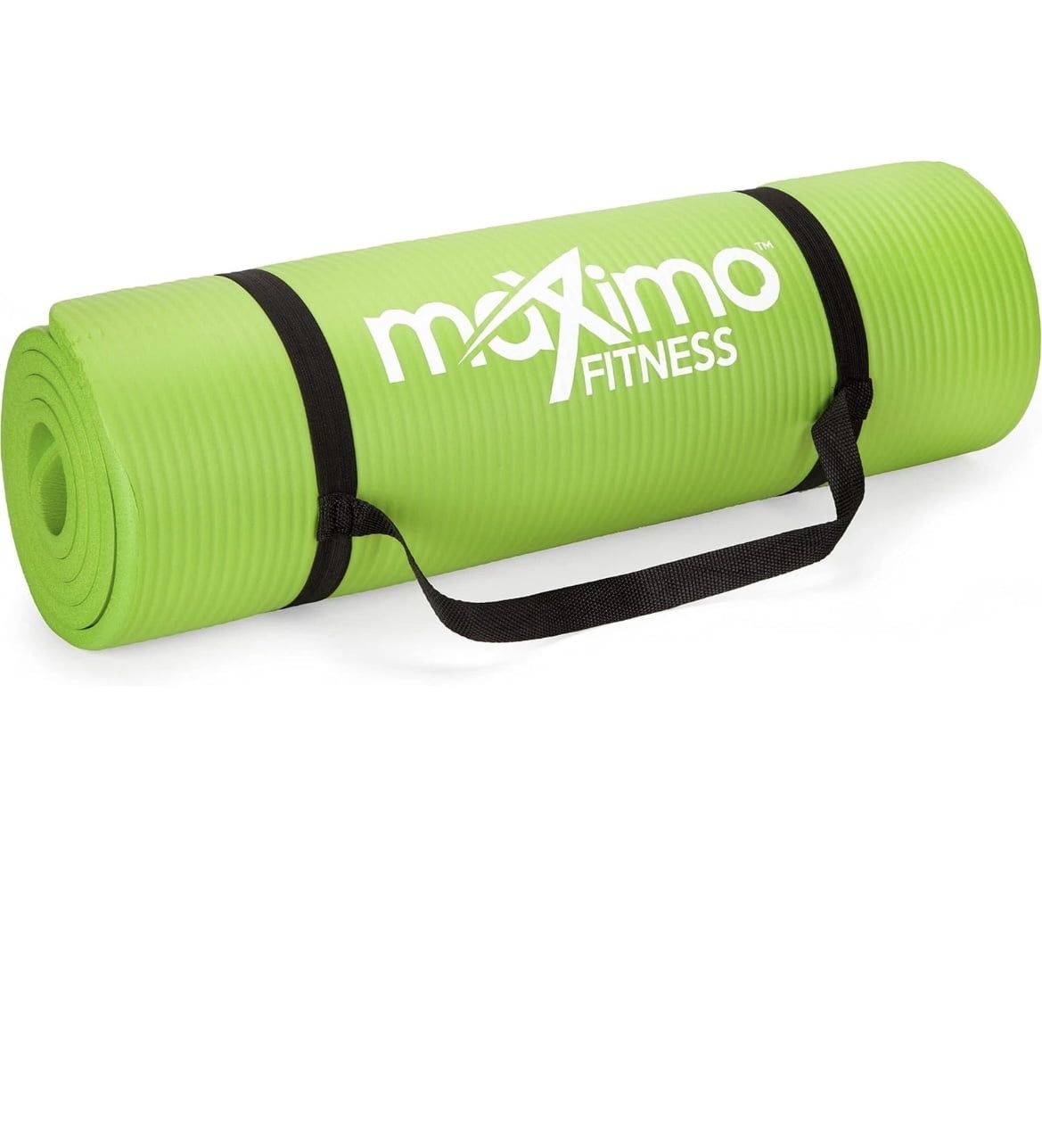 Maximo Fitness Green Exercise Mat with Carry Strap, Portable - Walmart.com
