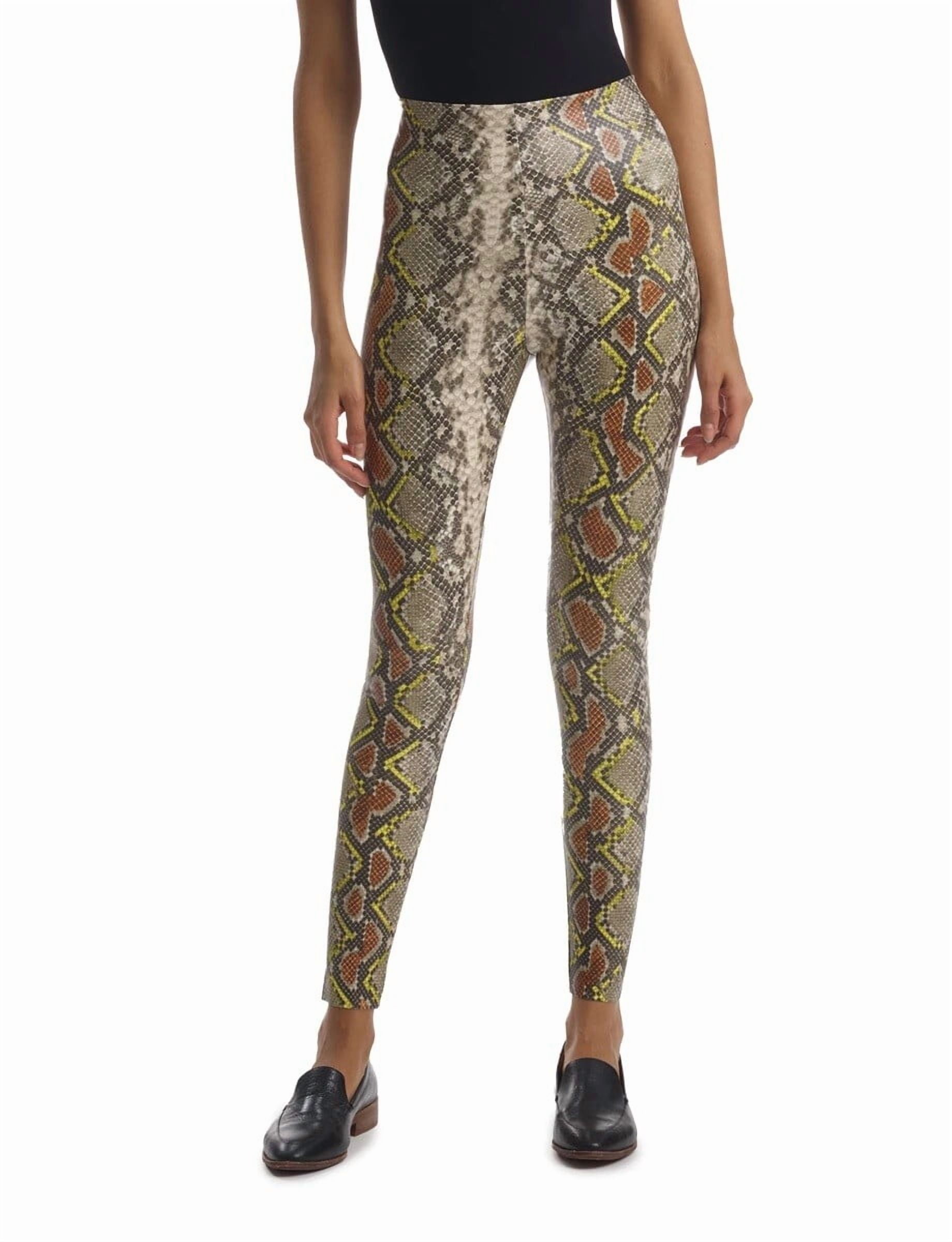 commando Women's Faux Leather Leggings, Snake, Tan, Print, Medium ...
