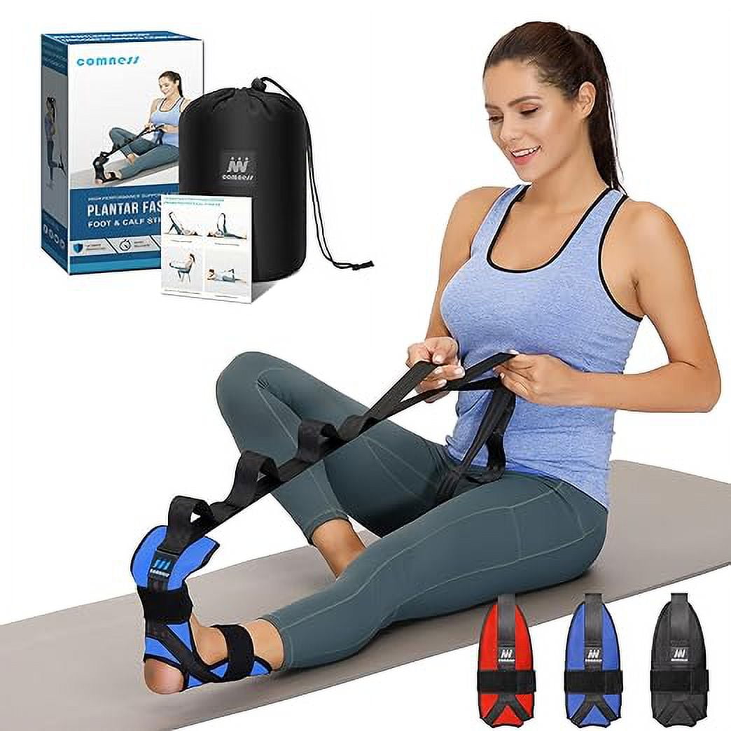comness Foot and Calf Stretcher Stretching Strap For Plantar Fasciitis ...