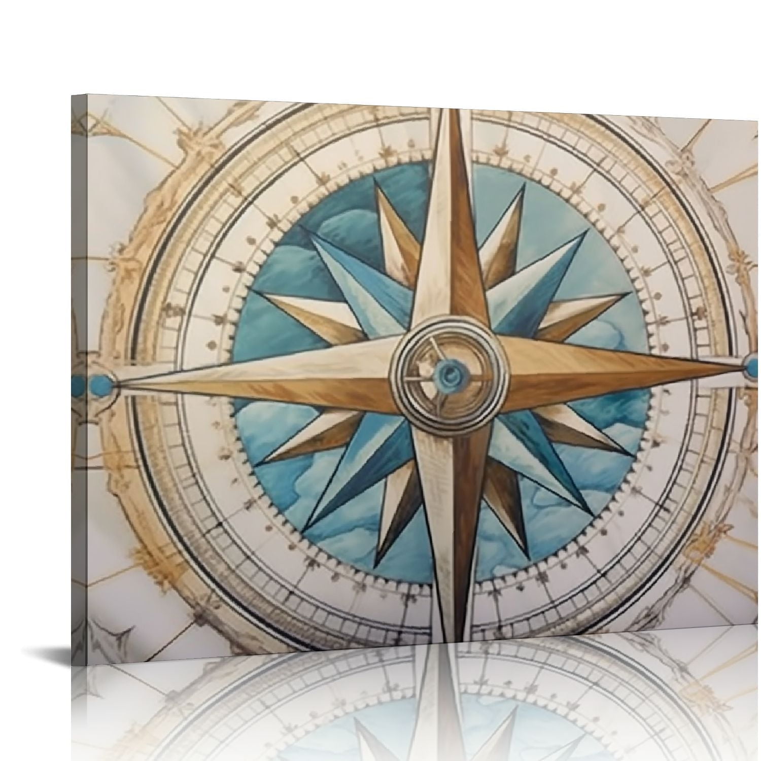 compass Canvas Wall Decor For Bedroom Fashion Kitchen Wall Pictures Living Room Bedroom Home ...