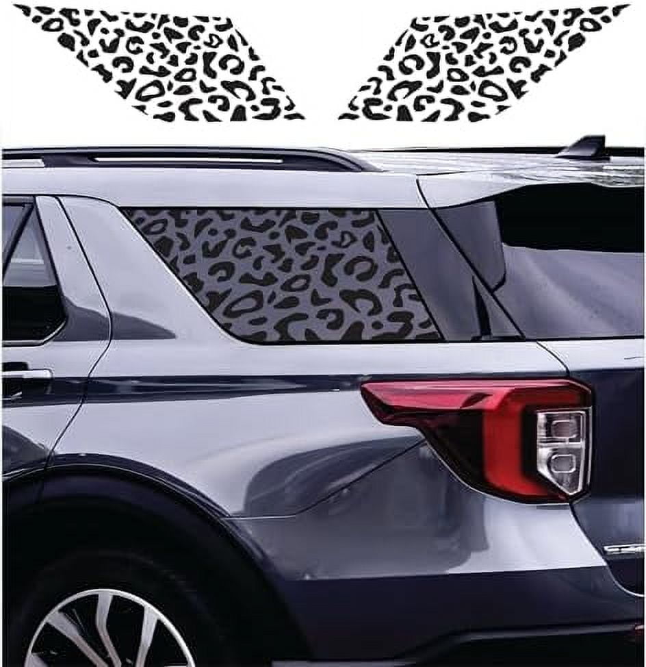 compatible with ford explorer 2020-2024 | precut leopard cheetah print ...
