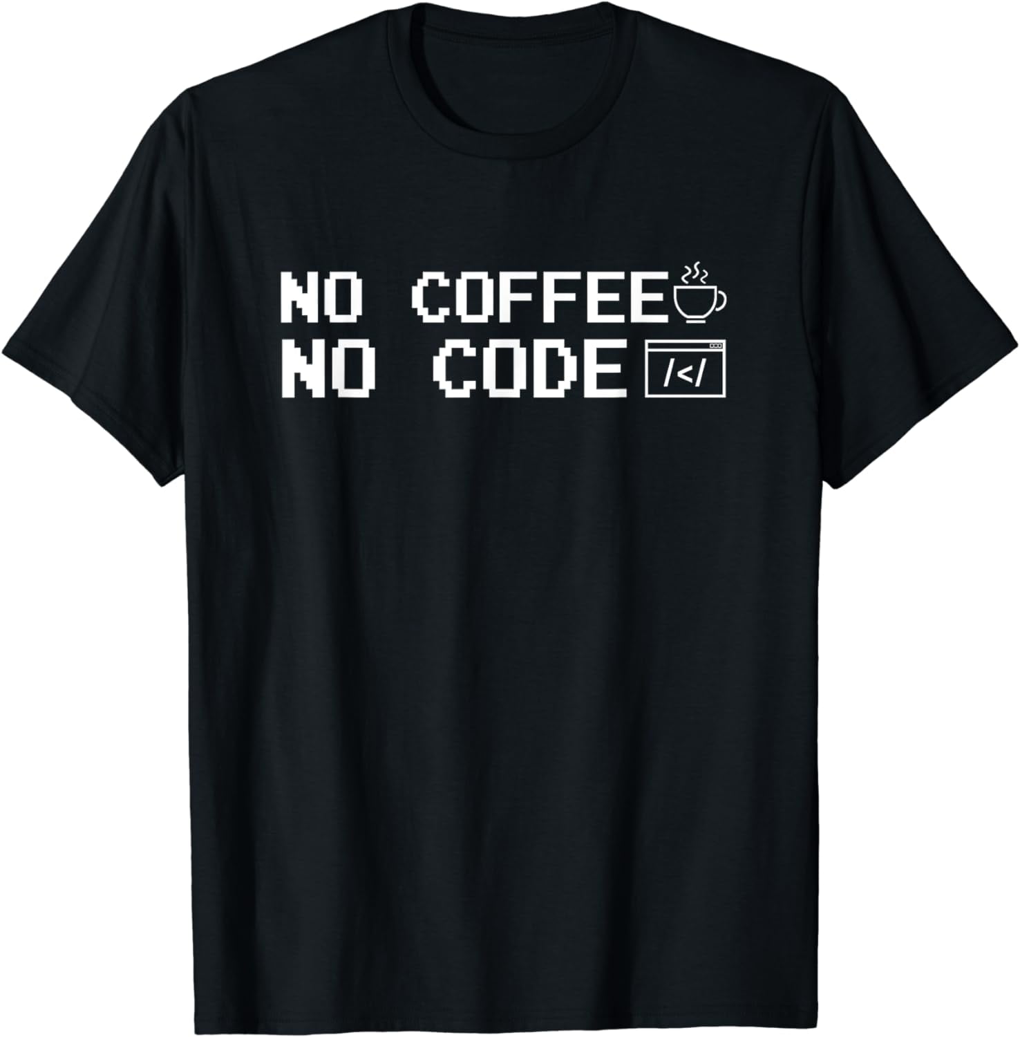 computer programmer developer no coffee no code funny T-Shirt - Walmart.com