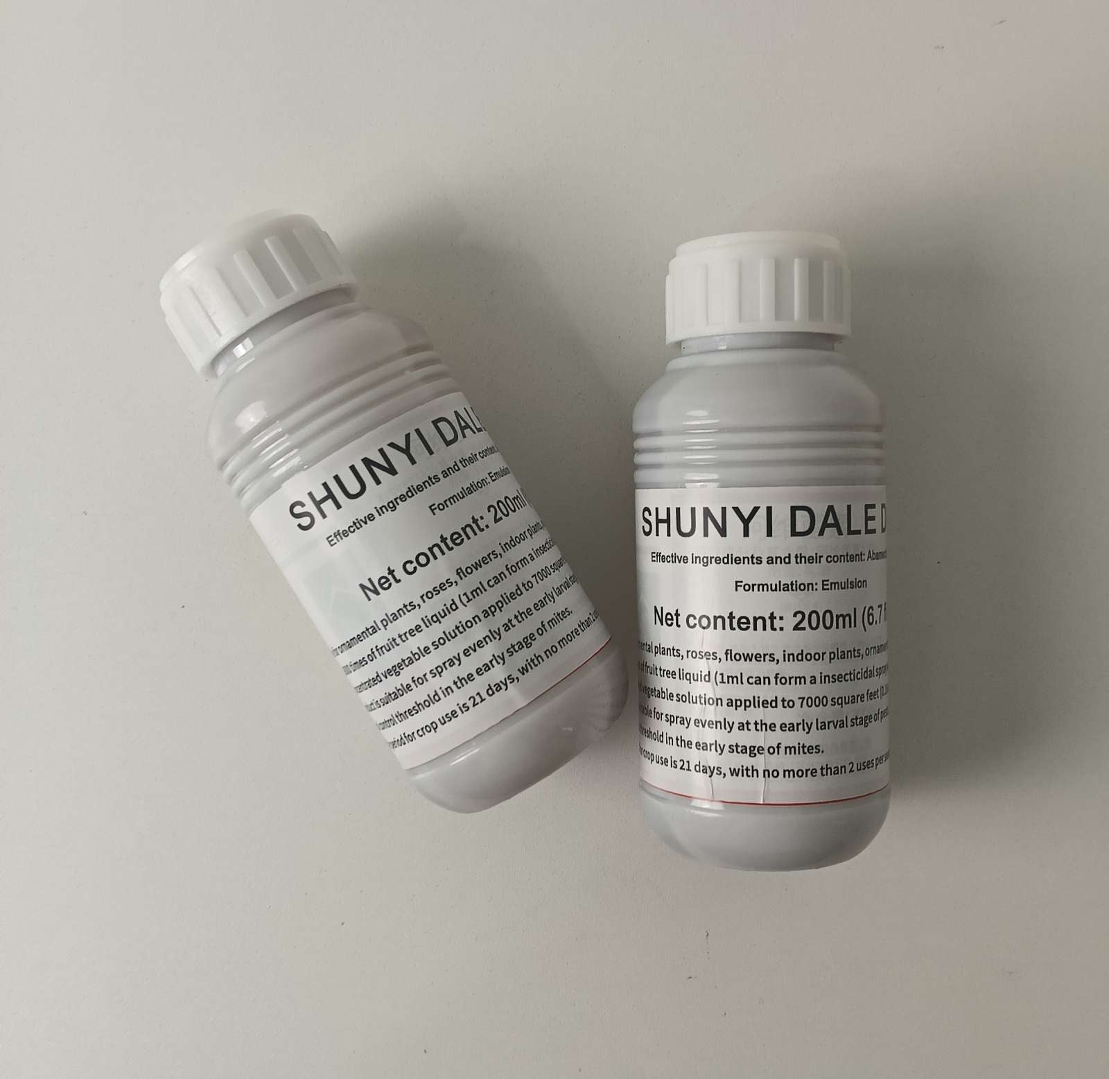 A concentrated spray solution of avermectin pesticide is effective in ...