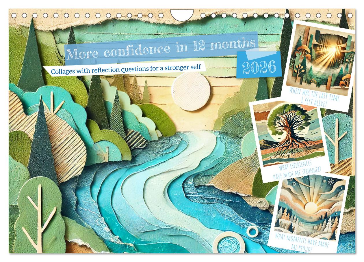More confidence in 12 months - Collages with reflection questions for a ...
