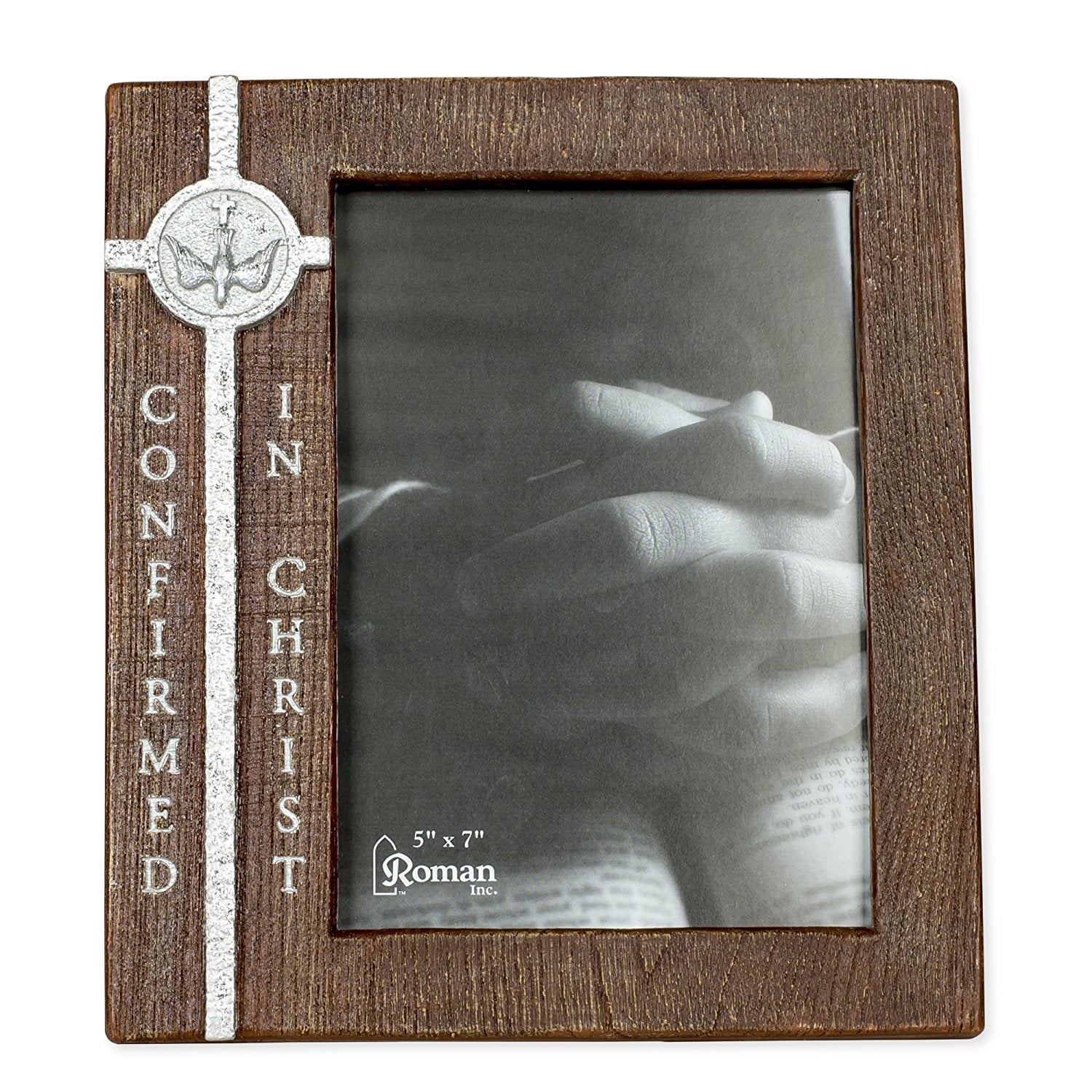 Confirmed in Christ Wood Finish 5 x 7 Photo Confirmation Picture Frame ...