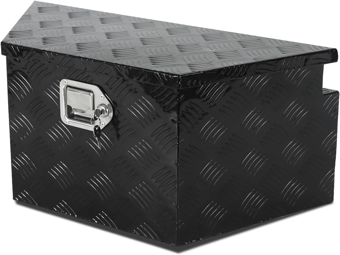 confote 26 Inch Aluminum Stripes Plated Tool Box Pick Up Truck Bed RV ...