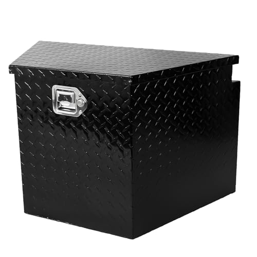 confote 29 Inch Heavy Duty Aluminum Stripes Plated Tool Box Trailer ...