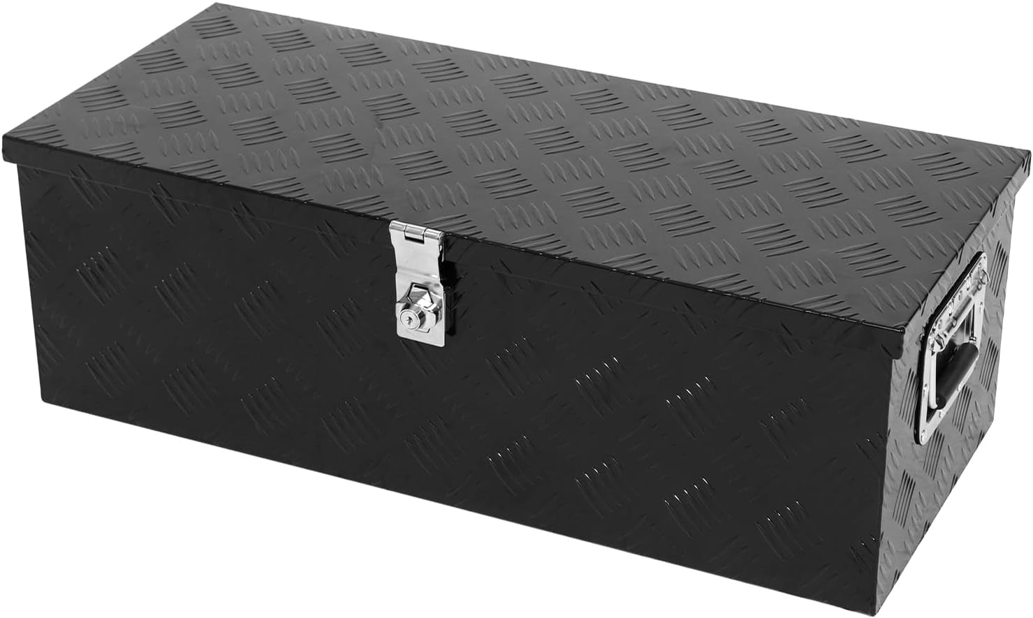 confote 30 Inch Truck Tool Box Aluminum Stripes Truck Bed Tool box for ...