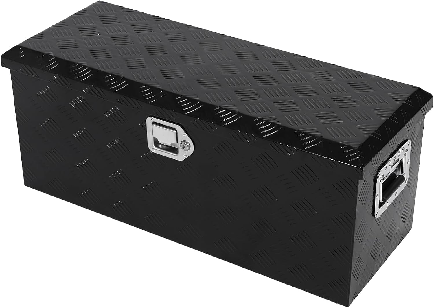 confote 32 Inch Aluminum Stripes Plated Tool Box Pick Up Truck Bed RV ...